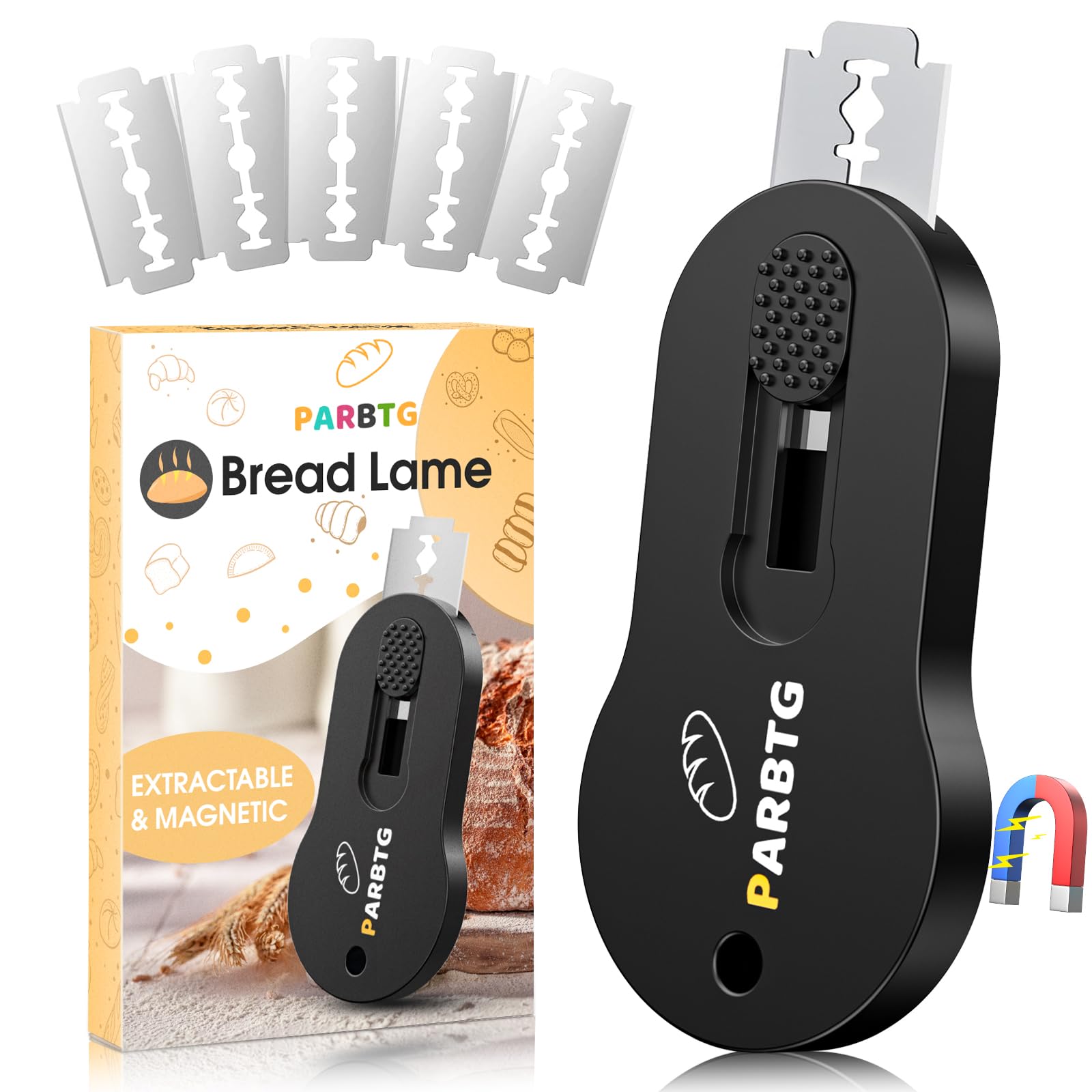 Snapklik.com : Extractable & Magnetic Bread Lame Dough Scoring Tool ...