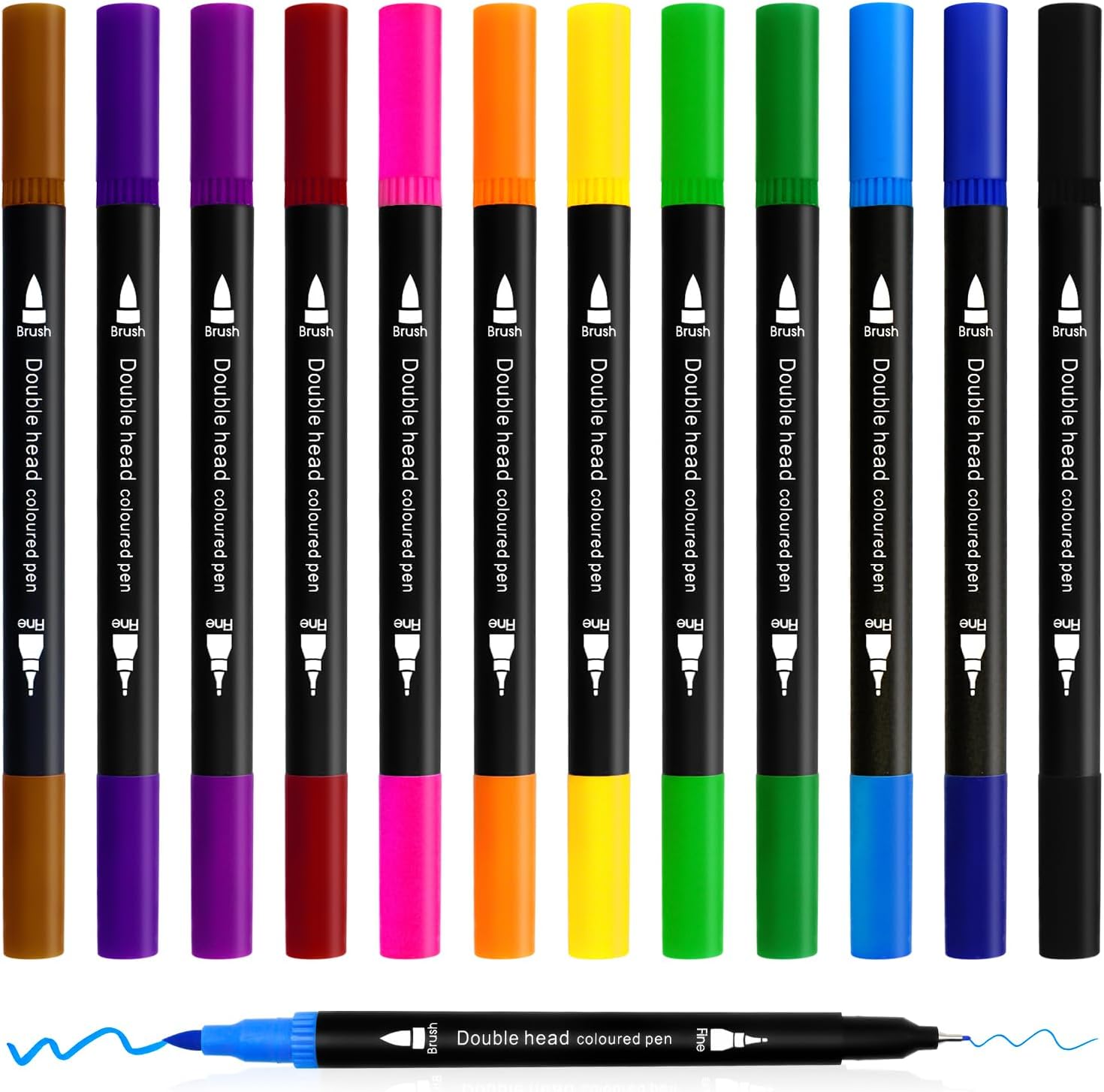 Filzstift und Fineliner in einem - STABILO Trio 2 in 1 - 10er Pack ...