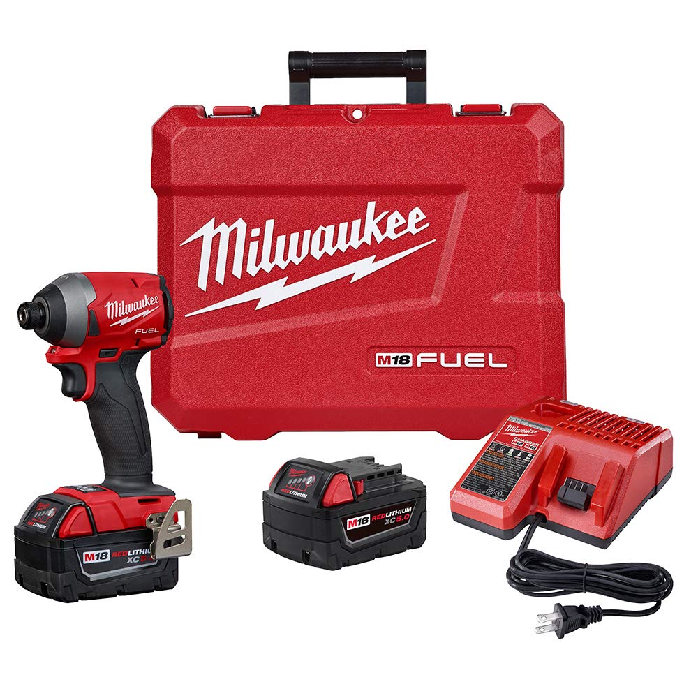 Milwaukee 2853-22 M18 FUEL 1/4" Hex Impact Driver XC Kit - Amazon.com