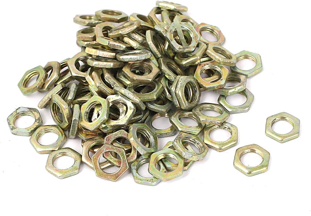 Amazon.com: uxcell® M7x0.75x2mm Carbon Steel Hex Nuts Fastener 100pcs ...
