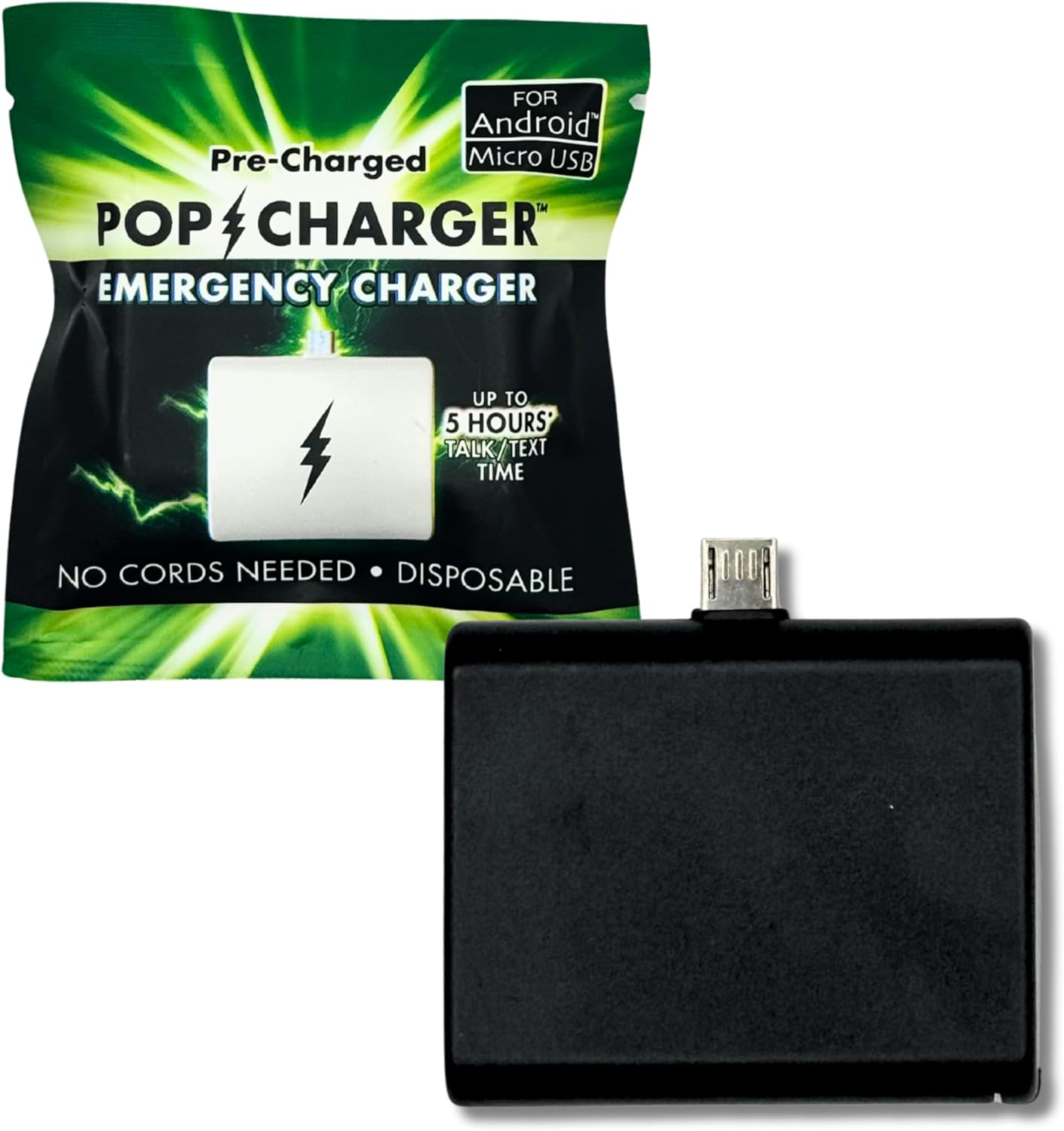Amazon.com: Pop Charger, Emergency Charger, for Android : Cell Phones ...