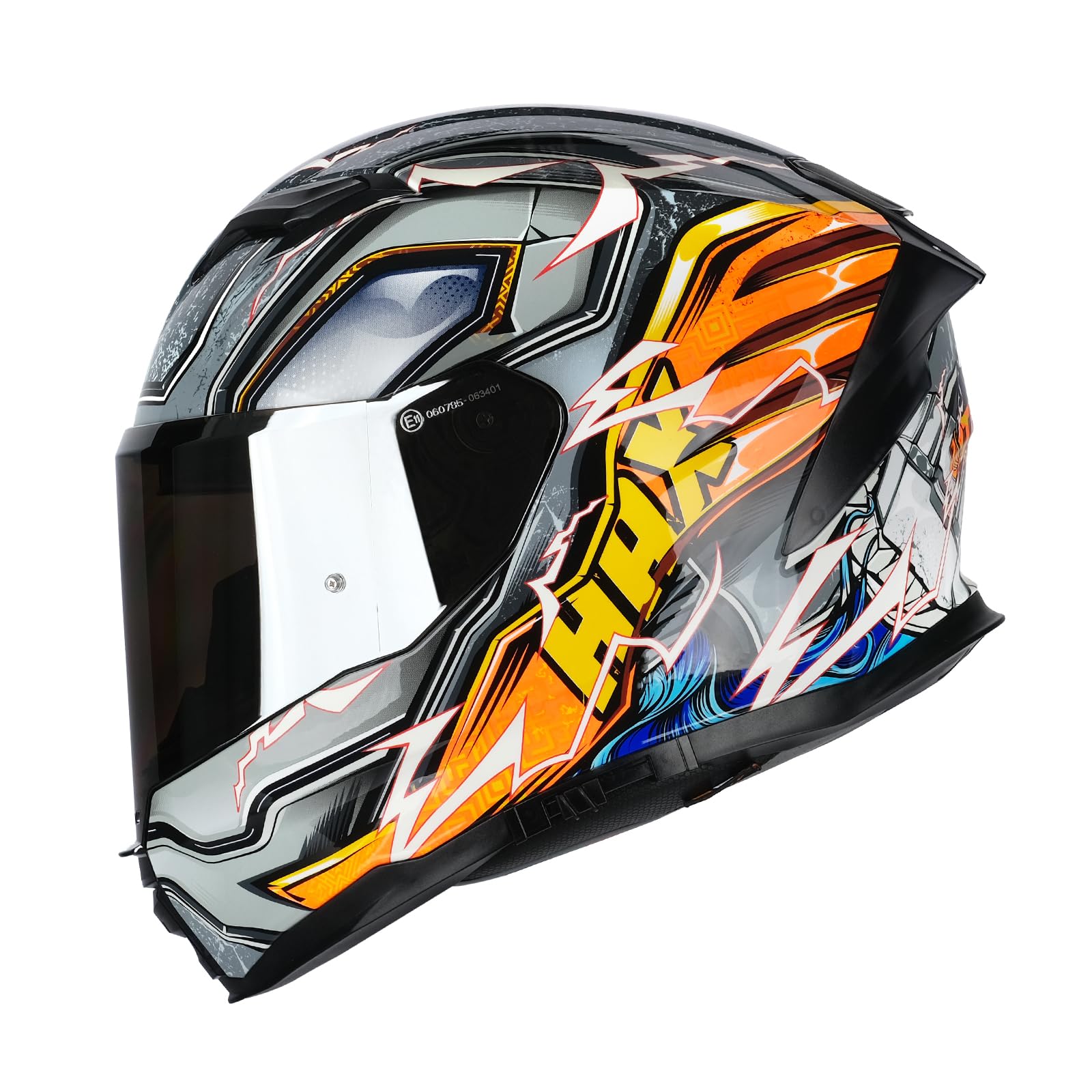 Snapklik.com : HAX Force Glow-in-The-Dark Aerodynamic Full Face Helmet ...