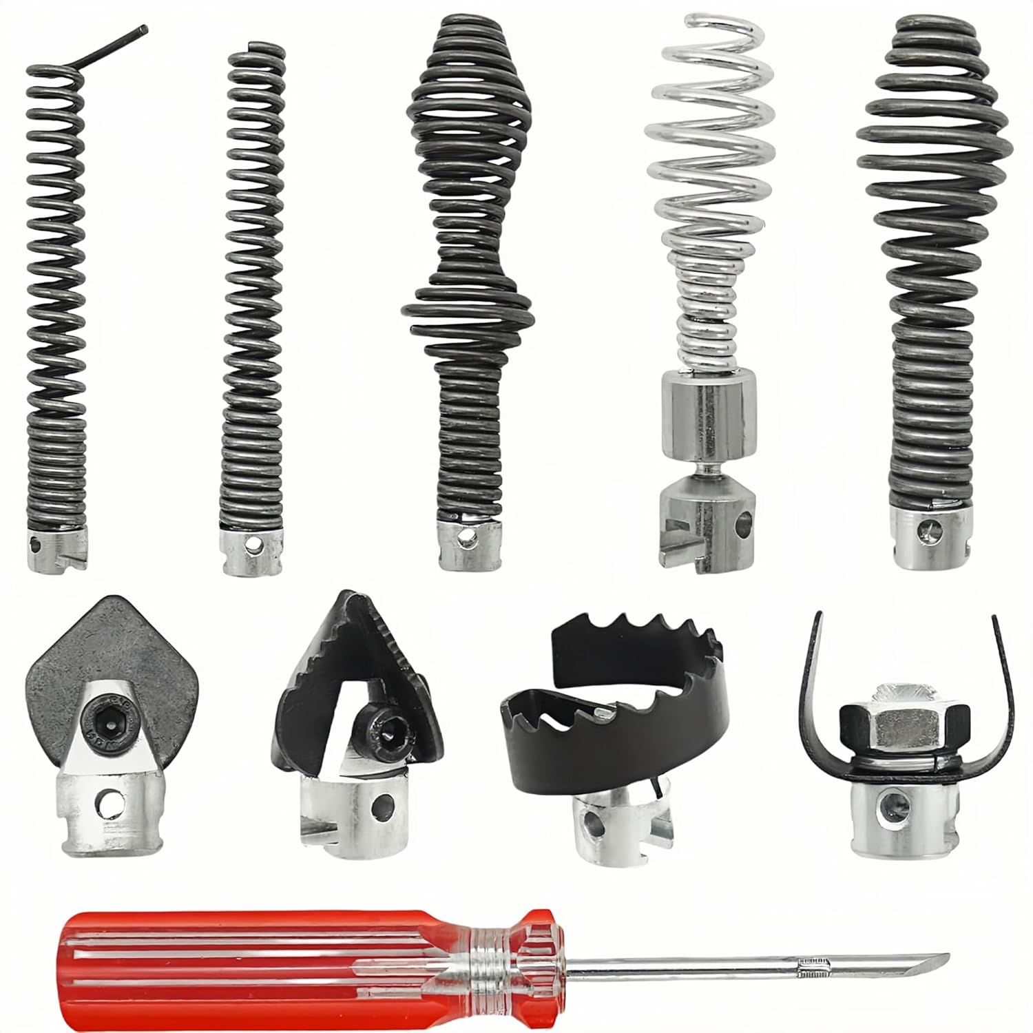 10 - Piece Drain Snake Cutter and Auger Set, High - quality, Fits for ...