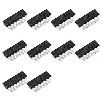 Amazon.com: Bridgold 10pcs CD40106BE CD40106 40106 CMOS Hex Schmitt ...