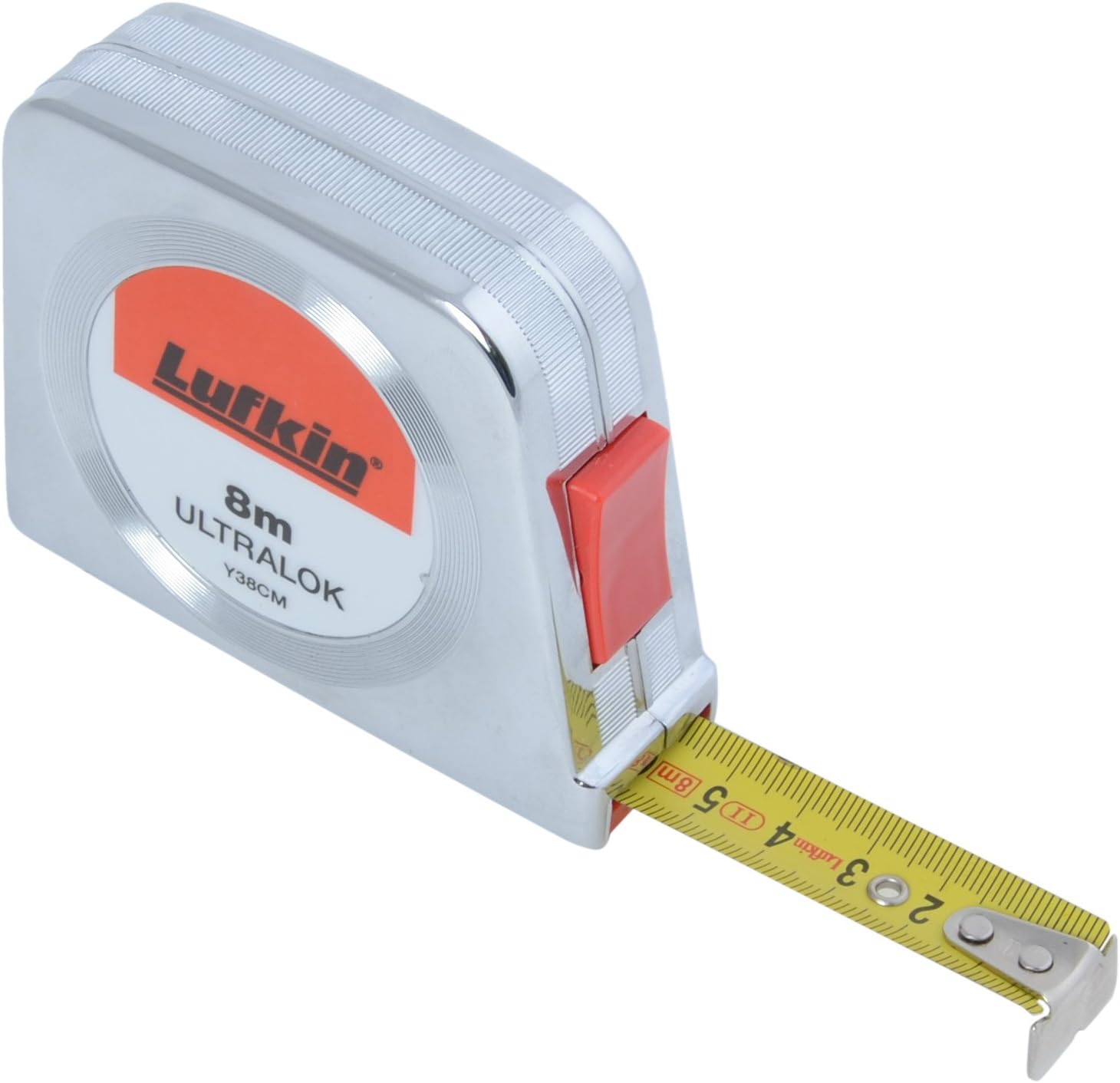 Lufkin Y38CM (T0060403804) 8m / 19mm Ultralok Tape Measure, with Chrome ...