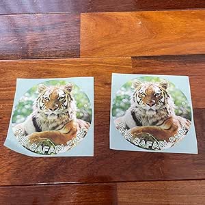 Amazon.co.jp: Fuji Safari Park Seal Tiger, 2 Pieces : Toys & Games