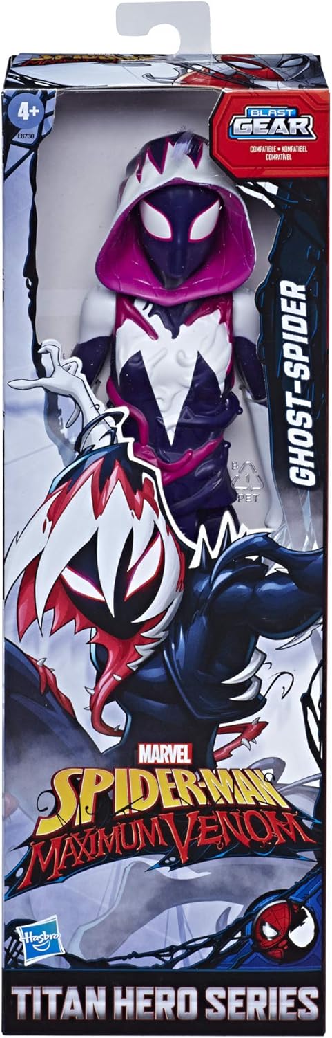 Spider-Man Maximum Venom Titan Hero Ghost-Spider Action Figure Toy ...