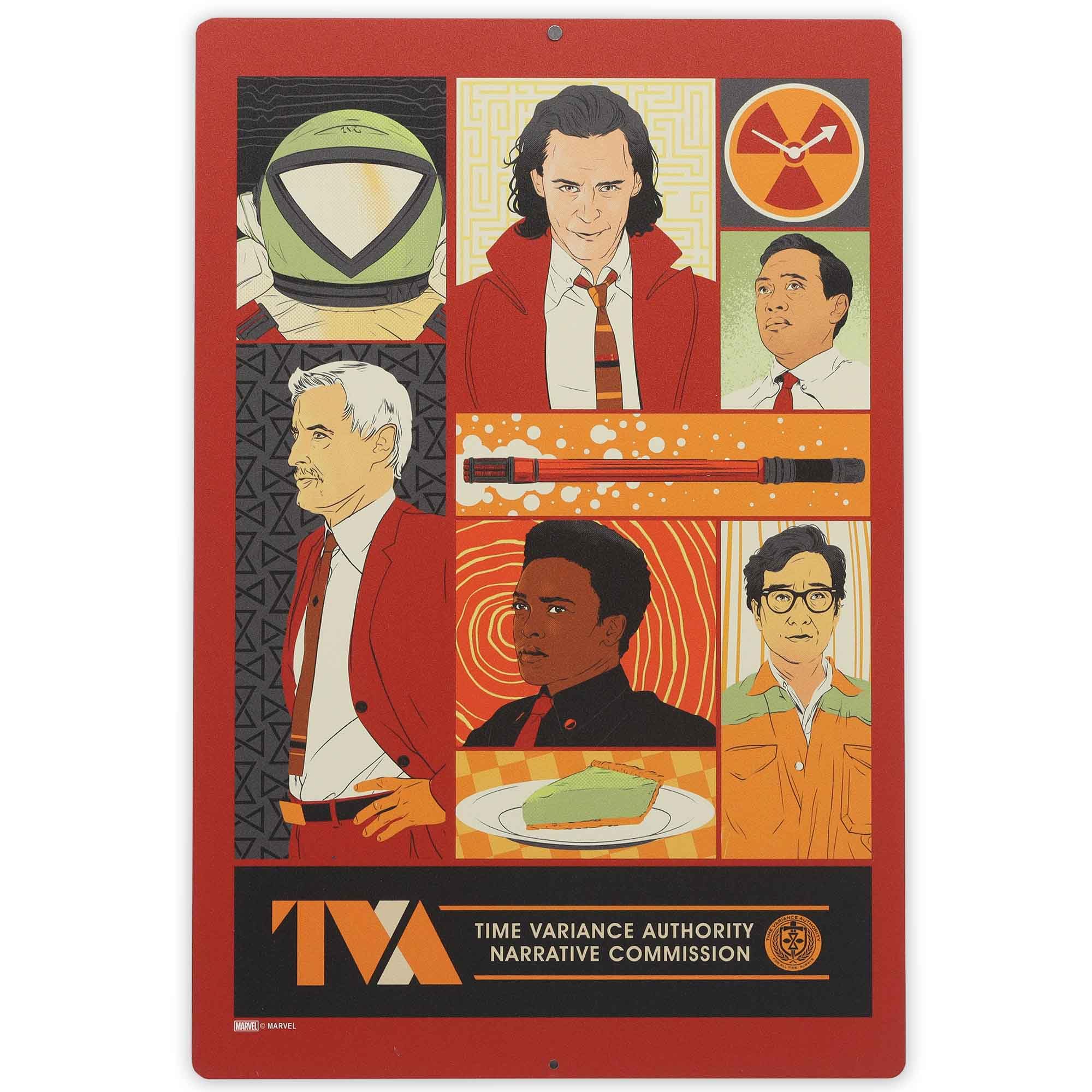 Amazon.com: Marvel Loki TVA Collage Metal Sign - Retro Loki Wall Decor ...