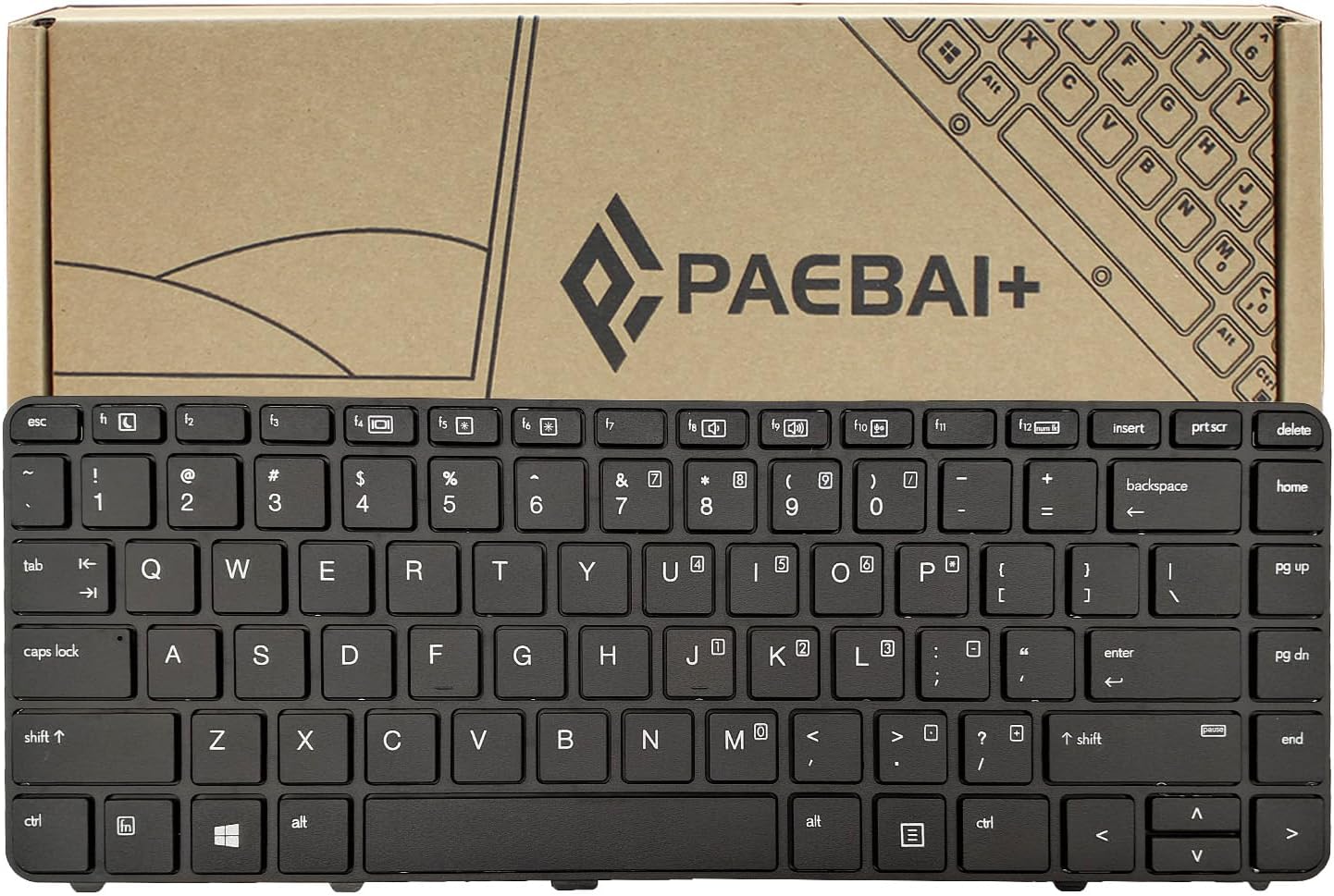 Amazon.com: PAEBAI+ Replacement Laptop Keyboard Compatible with HP ...