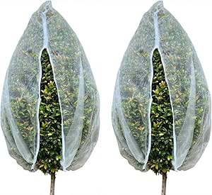 Amazon.com: Fruit Tree Netting Bags with Zipper and Drawstring, Huge Reusable Garden Netting ...