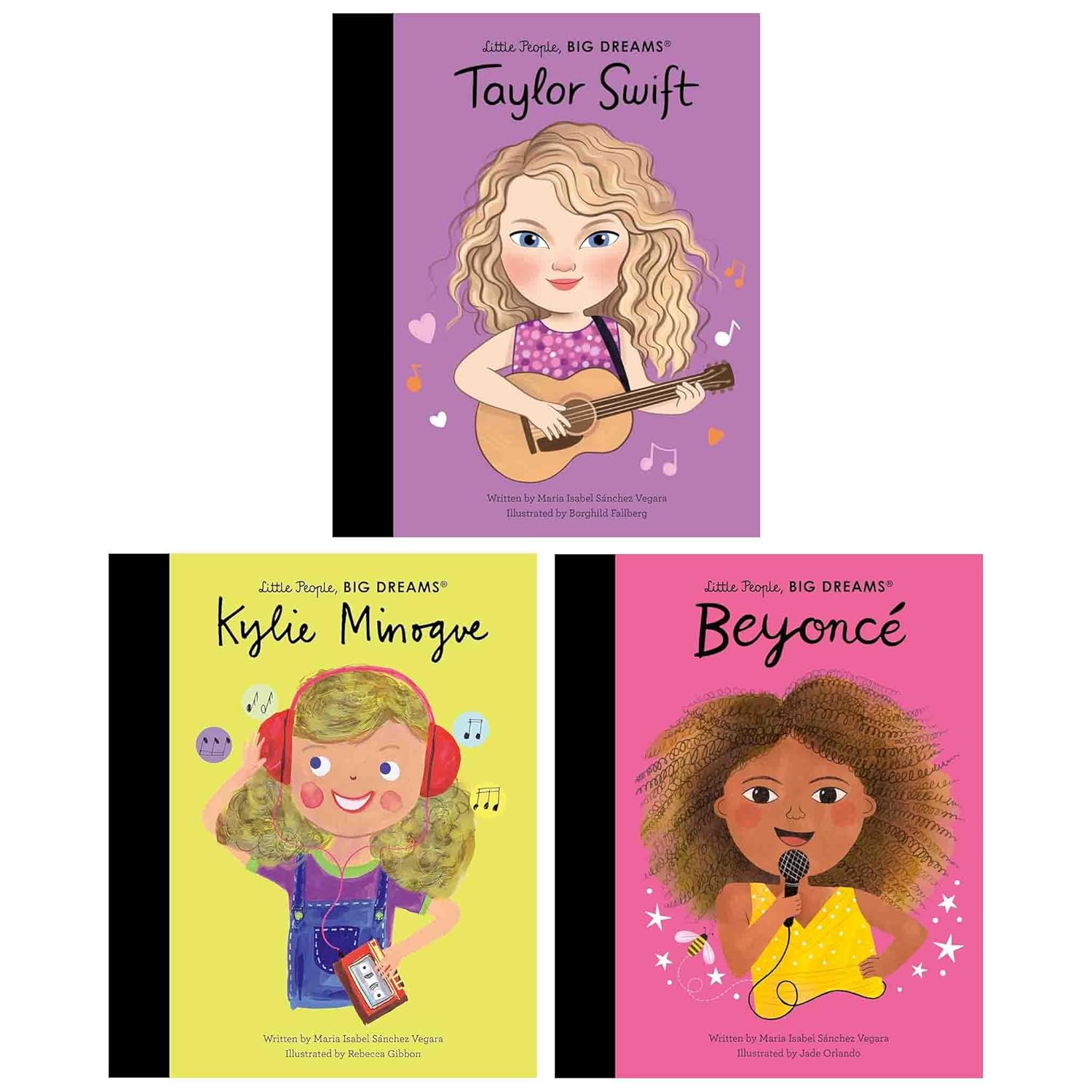 Little People, BIG DREAMS Series 3 Picture Books Collection Set (Kylie ...