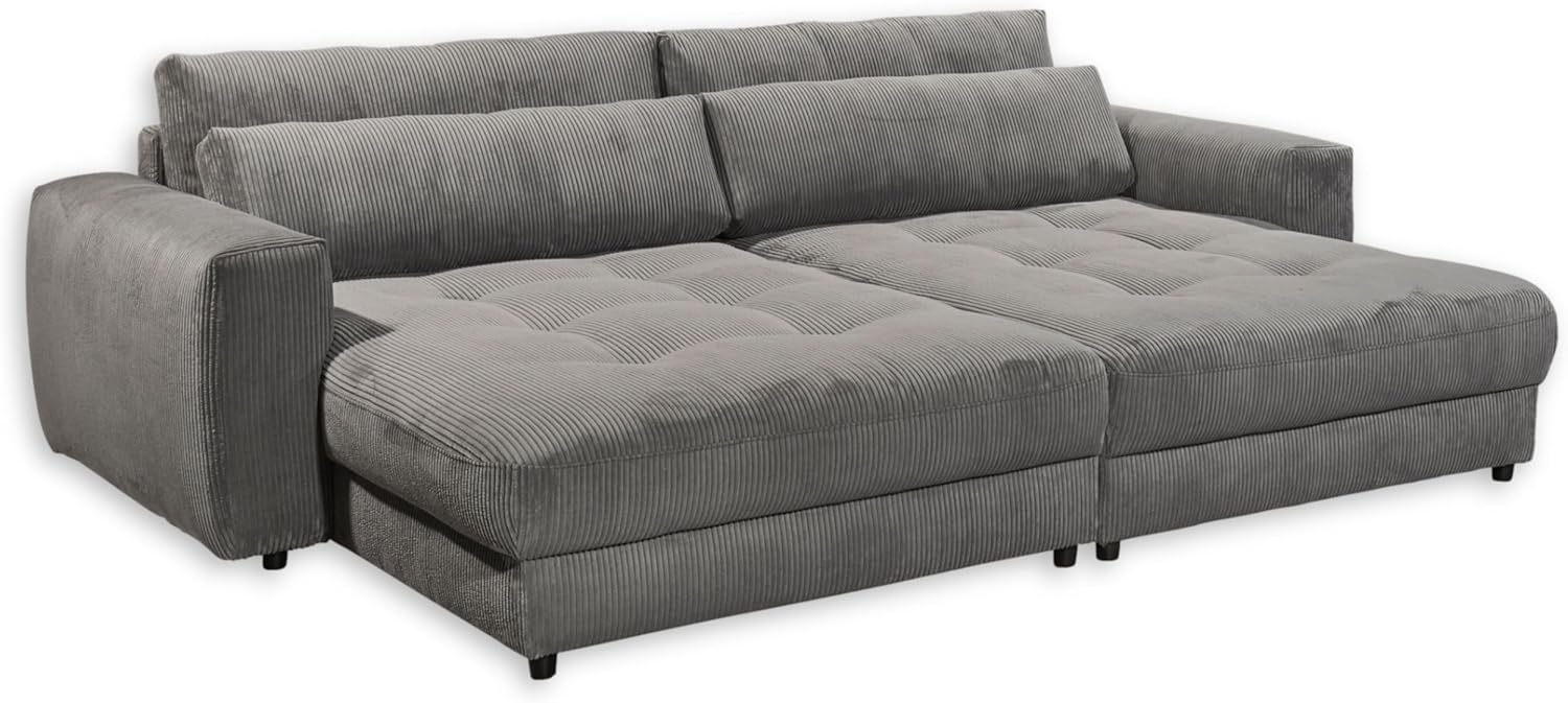 BARURA Big Sofa in Cord-Optik, Ash - Bequeme Wohnzimmer Couch mit ...