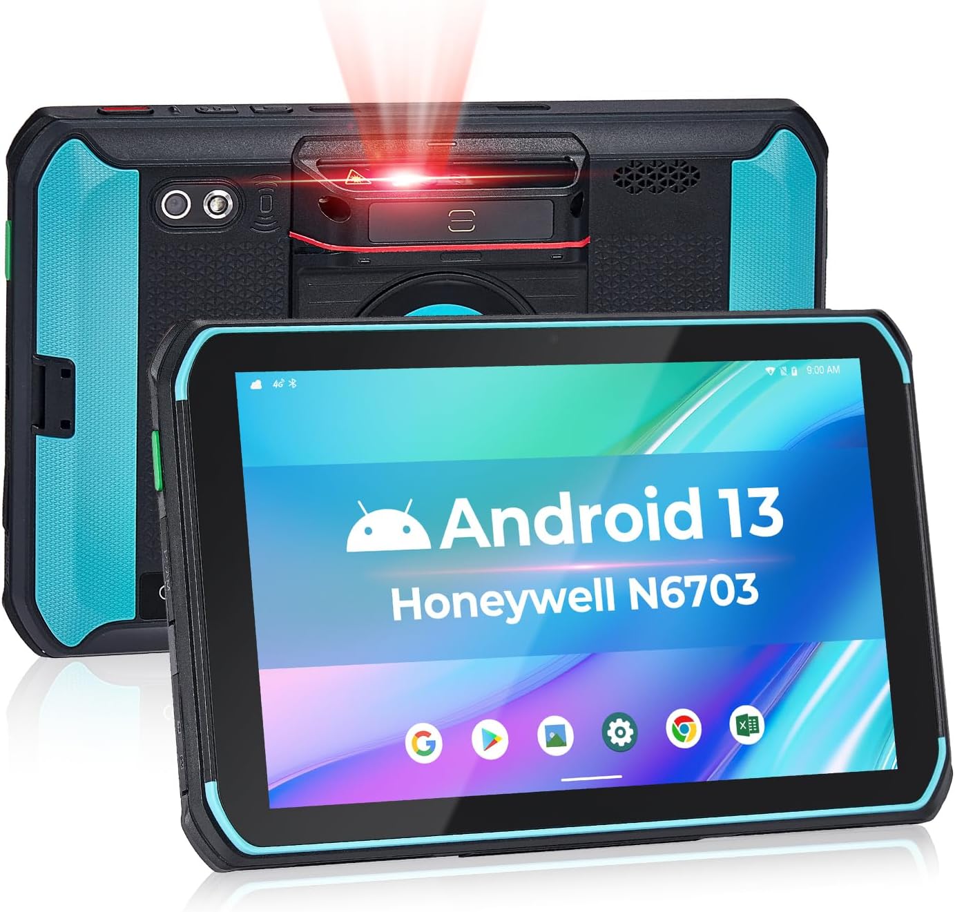 Amazon.com : MUNBYN ILT01 8-inch Rugged Tablet Scanner, Android 13, 4GB ...