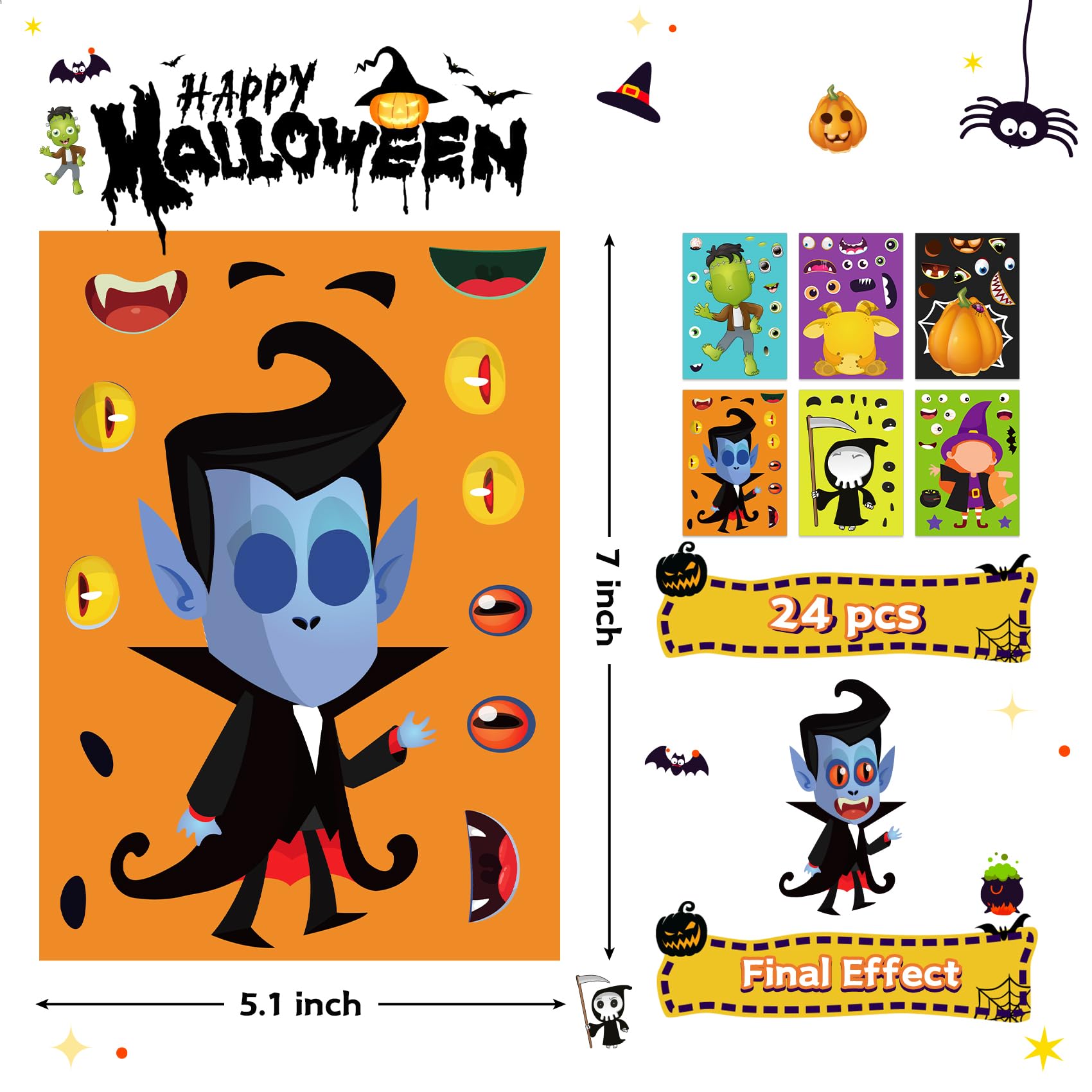 Snapklik.com : Halloween Games For Kids, 3 In 1 Halloween Party Games ...