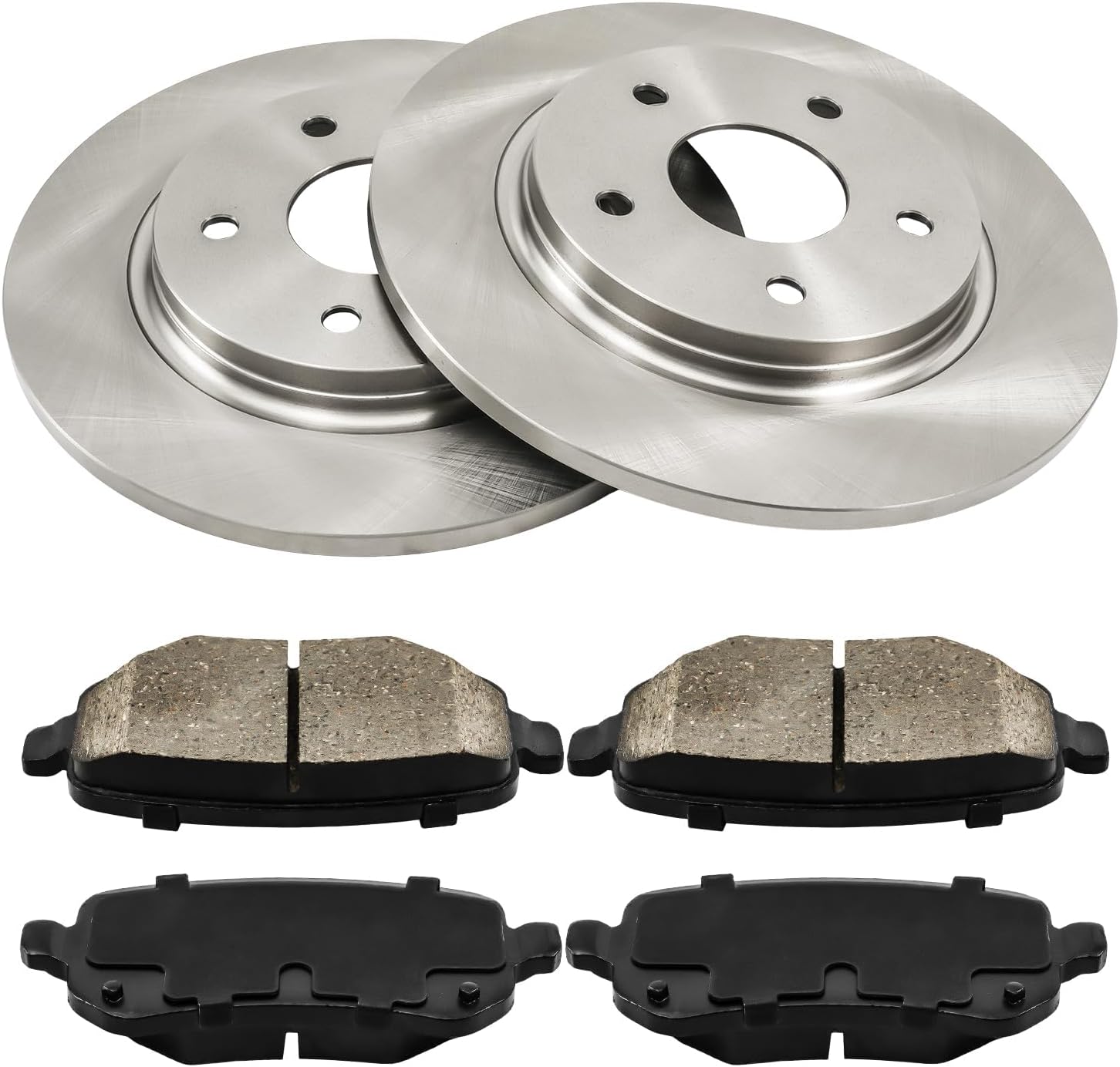 Amazon.com: Rear Brake Kit,OE Brake Rotors and Ceramic Brake Pads Fits ...