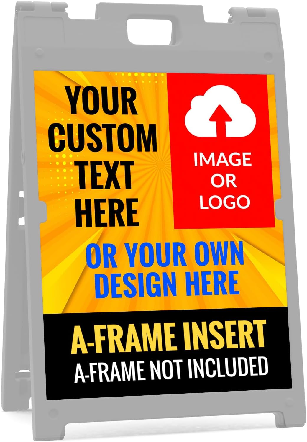 Amazon.com : Personalized A Frame Text, Image & Logo Sign, Custom ...