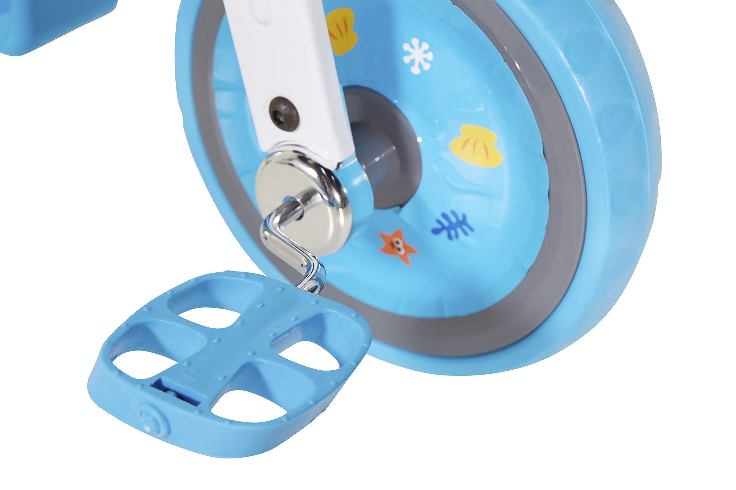 Dynacraft Baby Shark Trike with Sturdy Steel Frame for Ages 2-4 Yellow, 10"