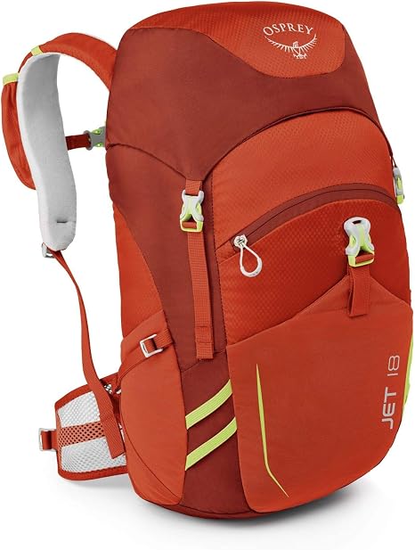 Amazon.com : Osprey Jet 18 Kid's Backpack, Strawberry Red, One Size ...