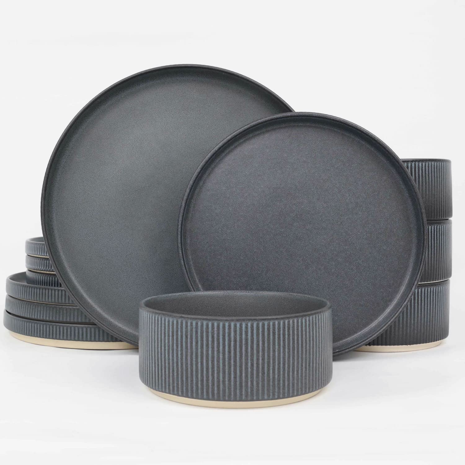 Matte Black Plates And Bowls Set at Todd Reno blog