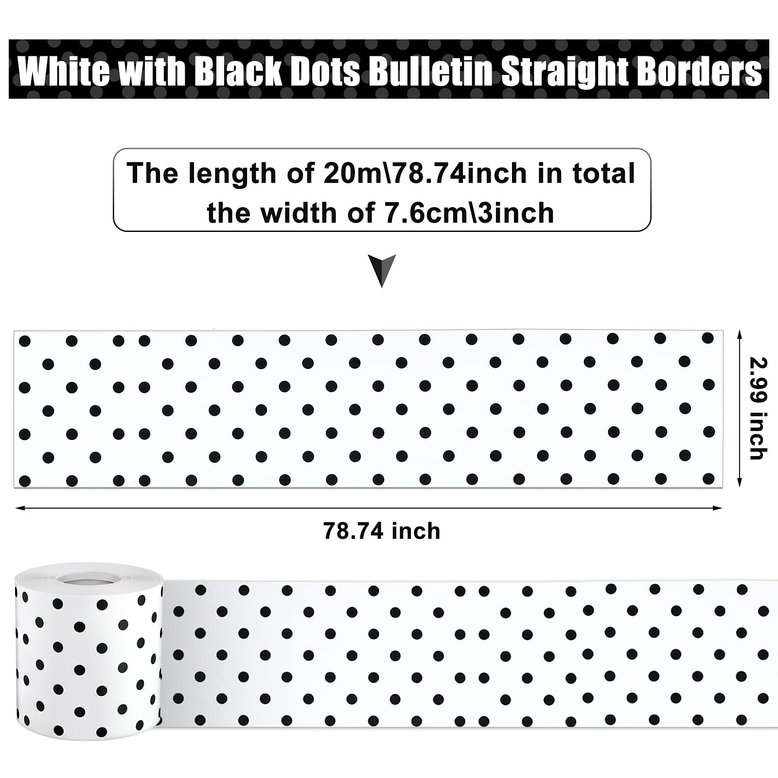 Snapklik.com : Zonon 65 Feet Bulletin Board Borders Black And White ...