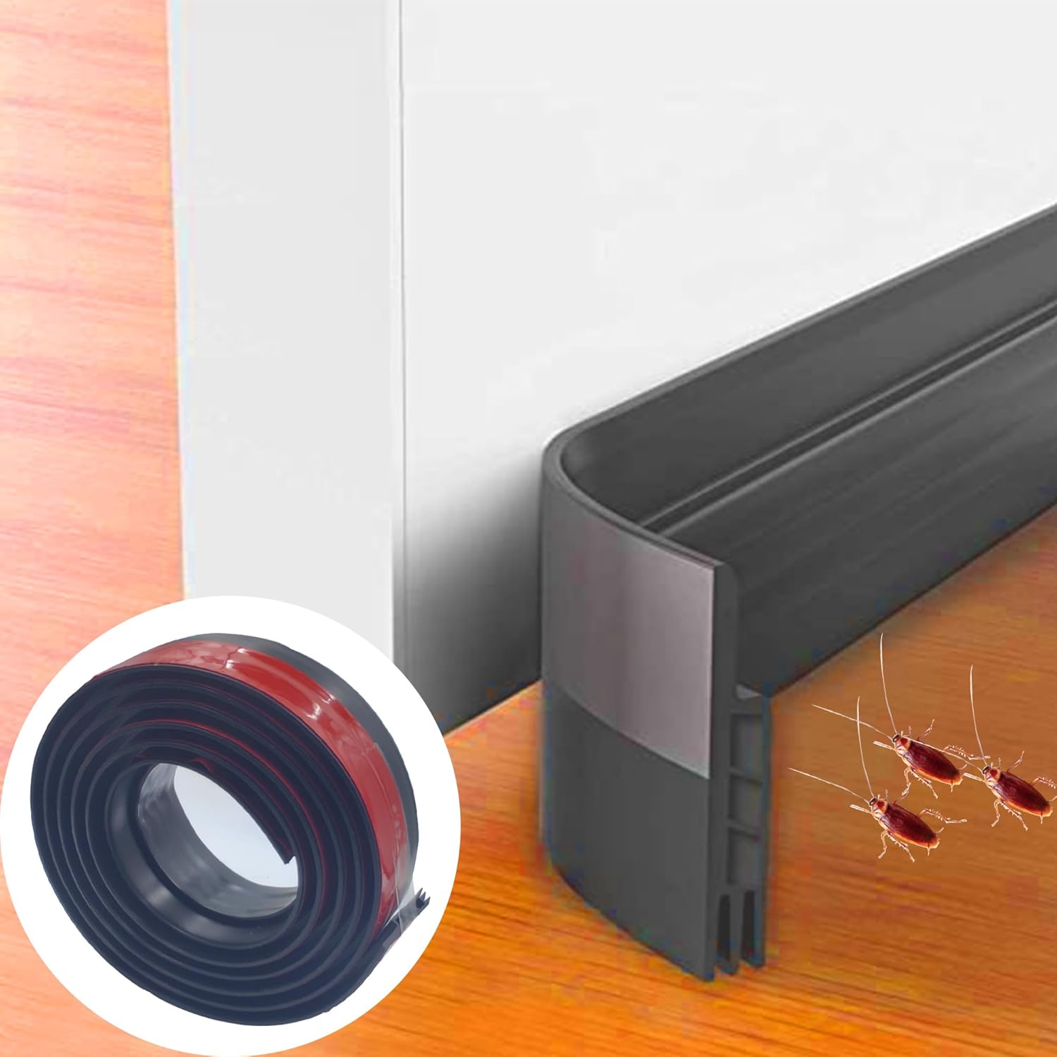 Amazon.com: DOHUG Under Door Draft Stopper - 39 Inch Adhesive Door ...