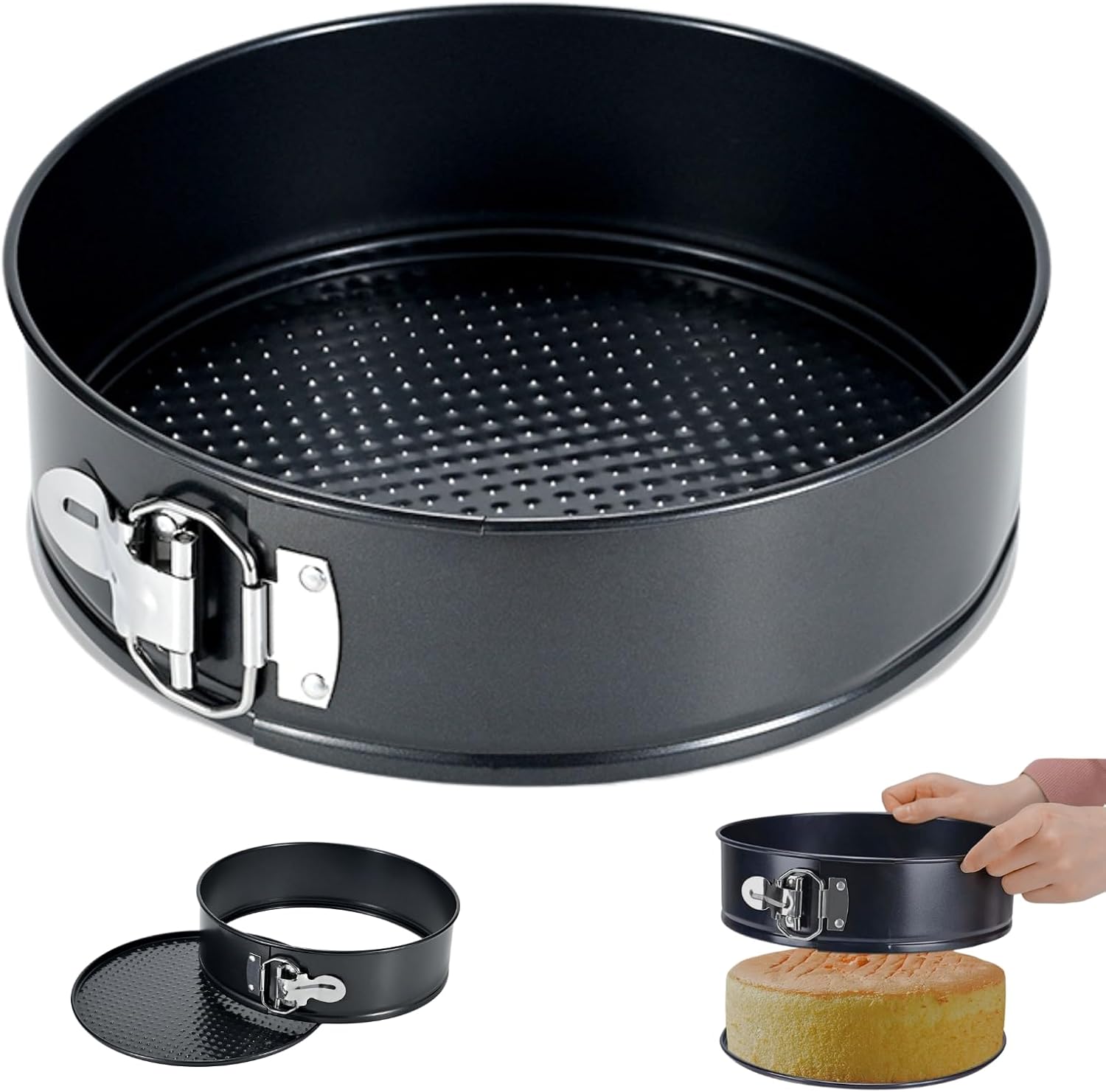 Amazon.com: ELEBOX 9 inch Cheesecake Pan Springform Cake Pan, Non-Stick ...