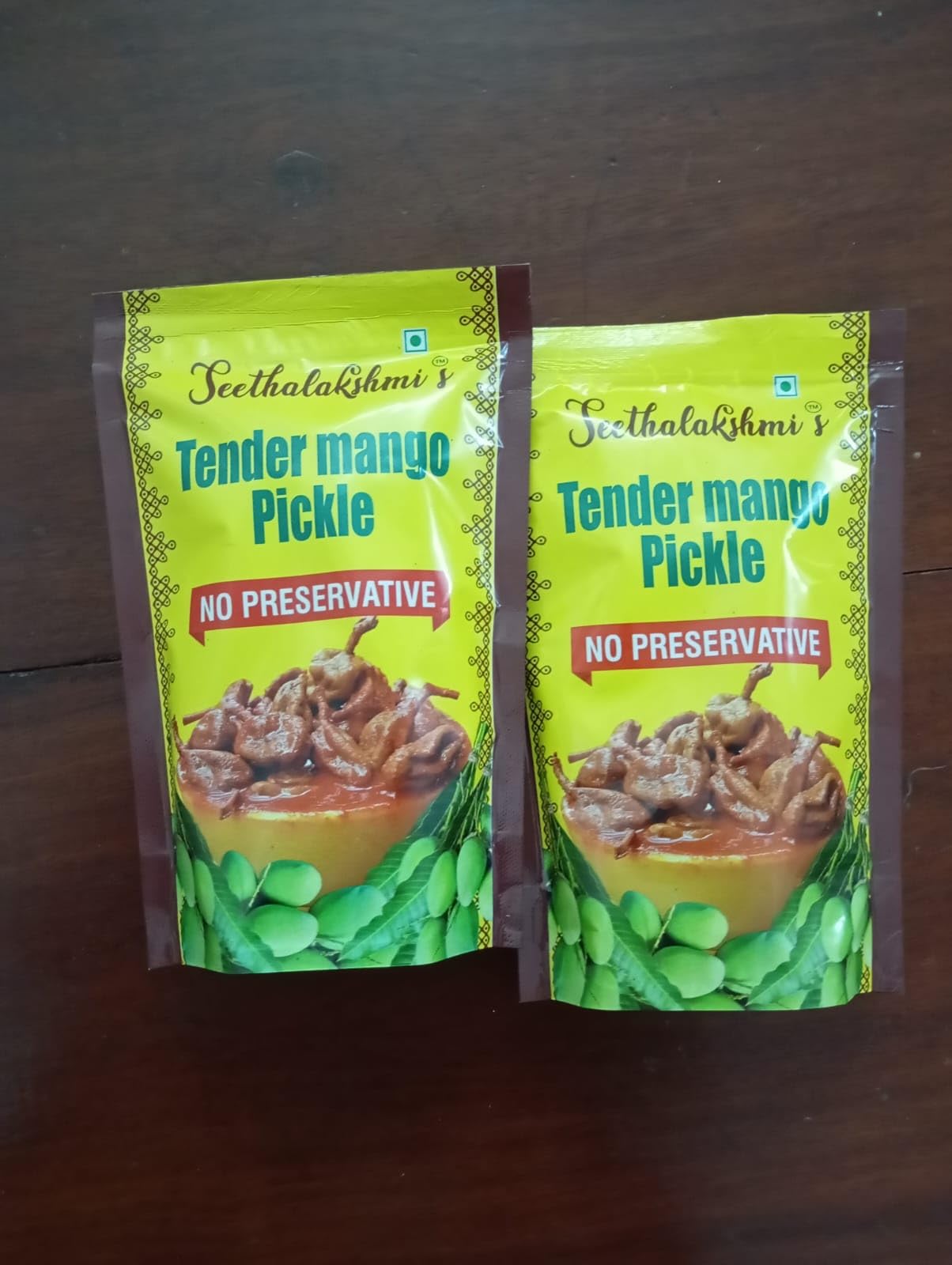 Seethalakshmi's Tender Mango Pickle 1kg (500gm x 2) Vadu Manga Kerala ...