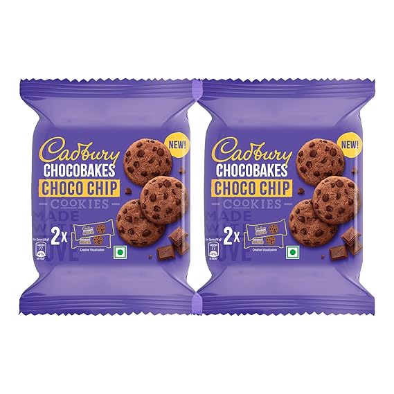 Cadbury Chocobakes Choco Chip Cookies, 167g Pack of 2 : Amazon.in: Grocery & Gourmet Foods