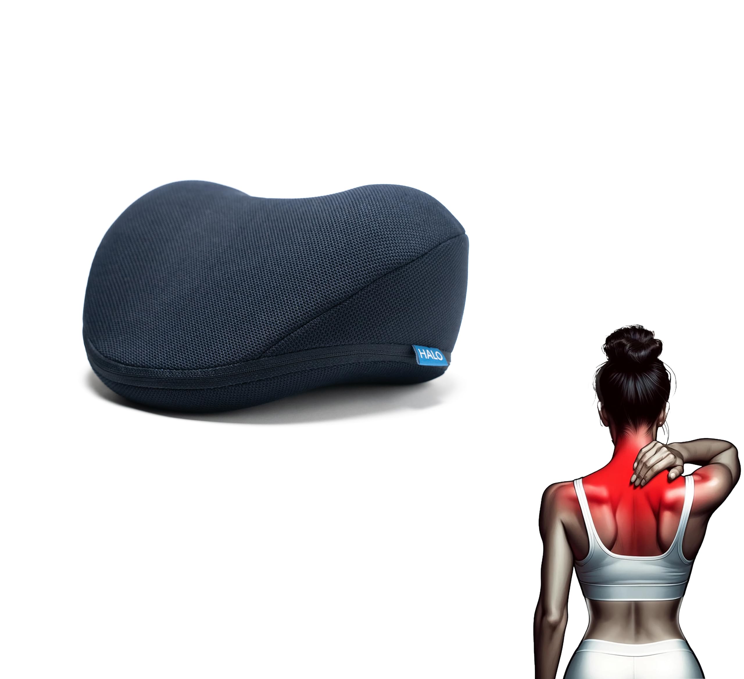 Amazon.com: Halo Neck Stretch Pillow Supportive Cervical Comfort for ...