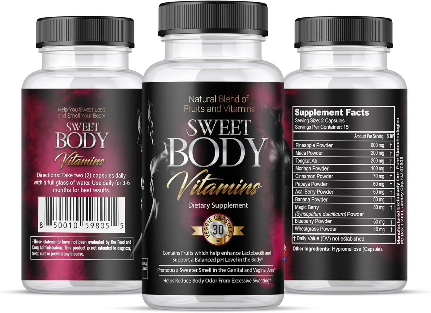Amazon.com: SweetBody Vitamins - Eliminates Body Odor and Reduces ...