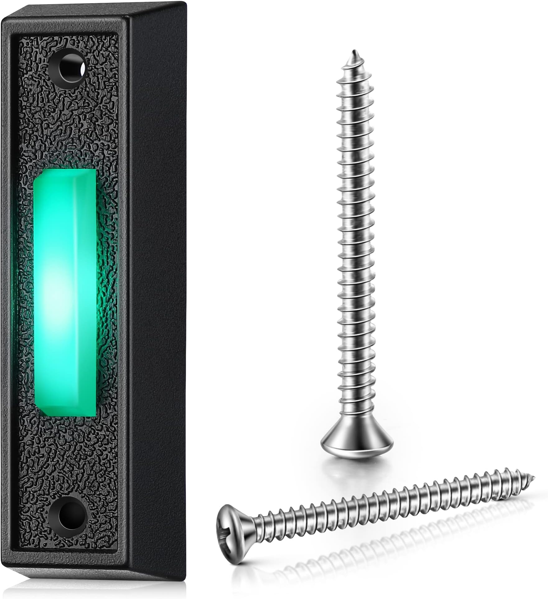 LED Lighted Doorbell Button Wired, Door Bell Ringer Push Buttons ...