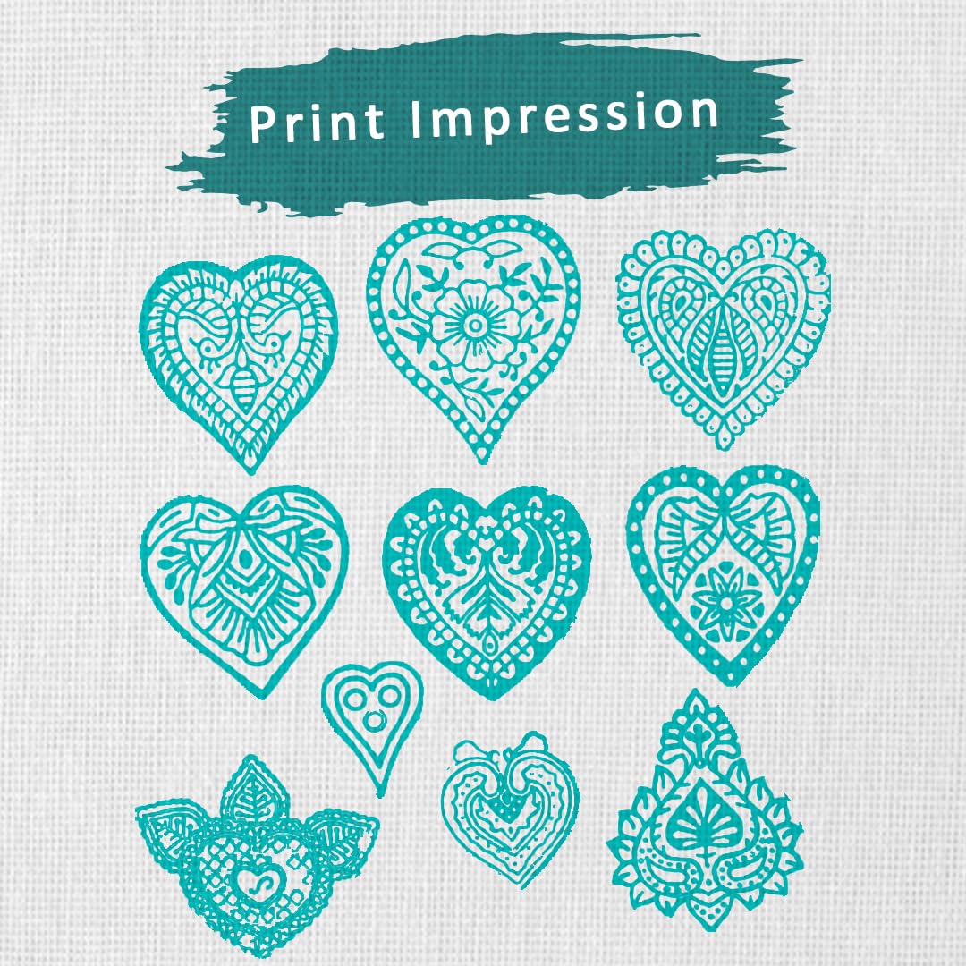 Snapklik.com : Wooden Stamp Block, Printing Stamp Design Set Block For ...