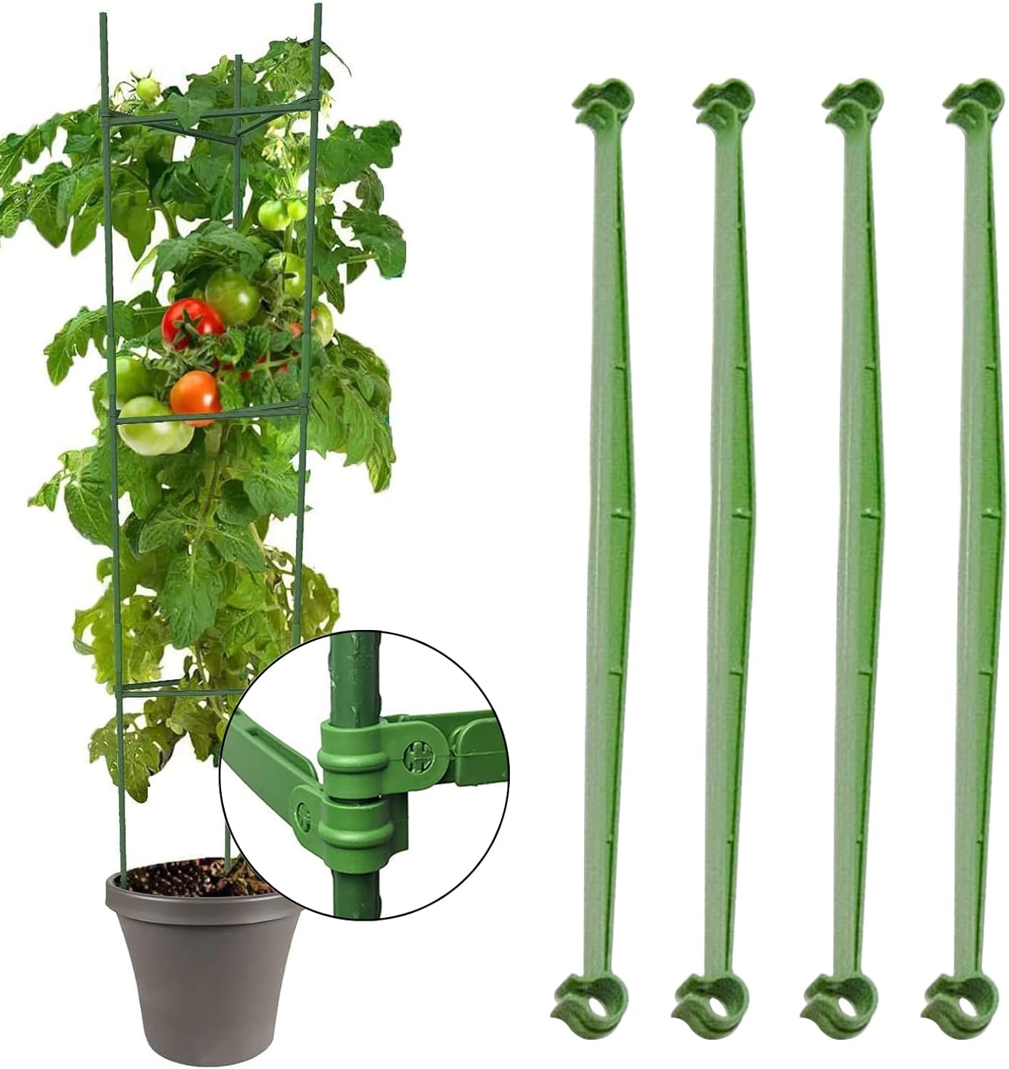 Pack of 24 Trellis Tomatoes and Cucumbers, Plant Supports, Garden ...