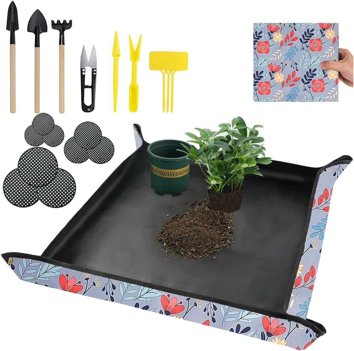 Amazon.com : Repotting Mat for Plant Transplanting and Mess Control 29. ...