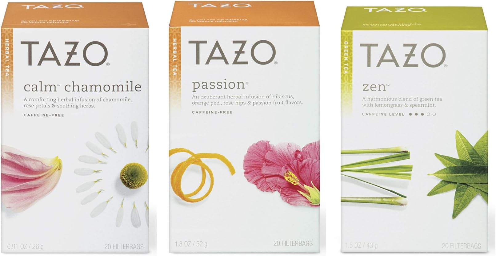 Amazon.com : Tazo Passion Tea, 20 Tea Bags : Herbal Teas : Grocery ...