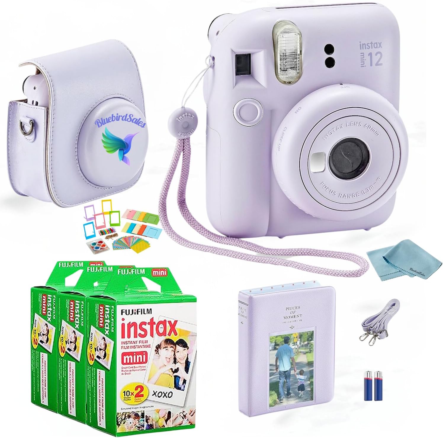Amazon.com : Fujifilm Mini 12 Instant Camera Deluxe Bundle: Includes ...
