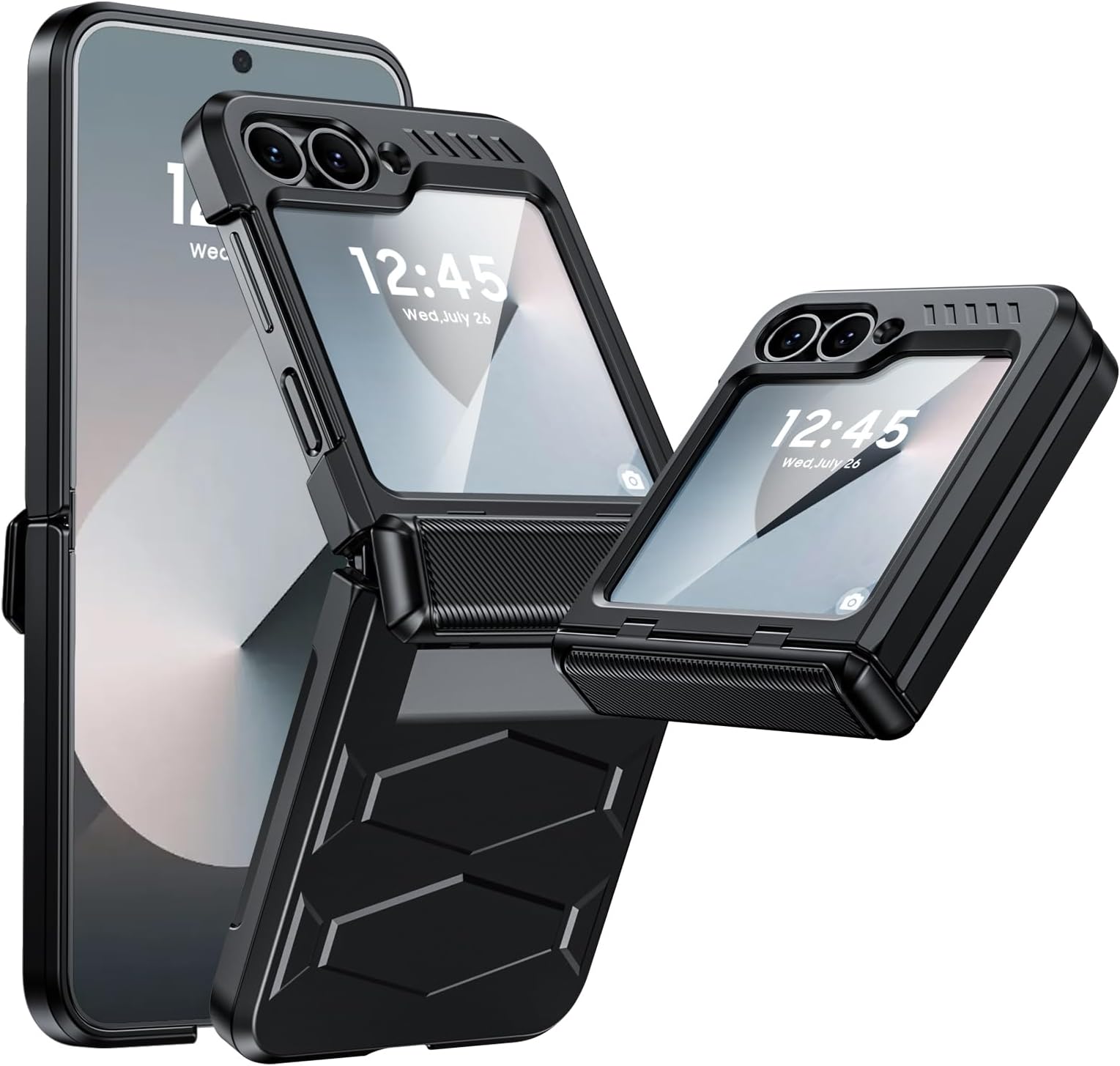 Amazon.com: Vizvera for Samsung Galaxy Z Flip 6 Case with Hinge ...