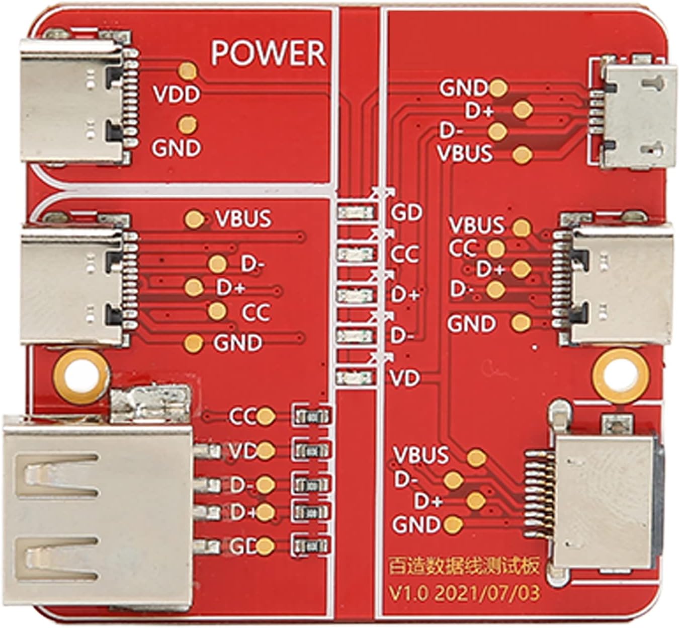 Amazon.com: Charging Test Card USB Cable Tester, 3 in 1 Data Wire Test ...