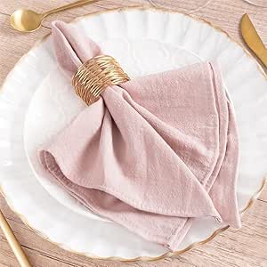 Amazon.com: MLMW Pink Easter Cloth Napkins Set of 8 Spring Linen Cotton ...