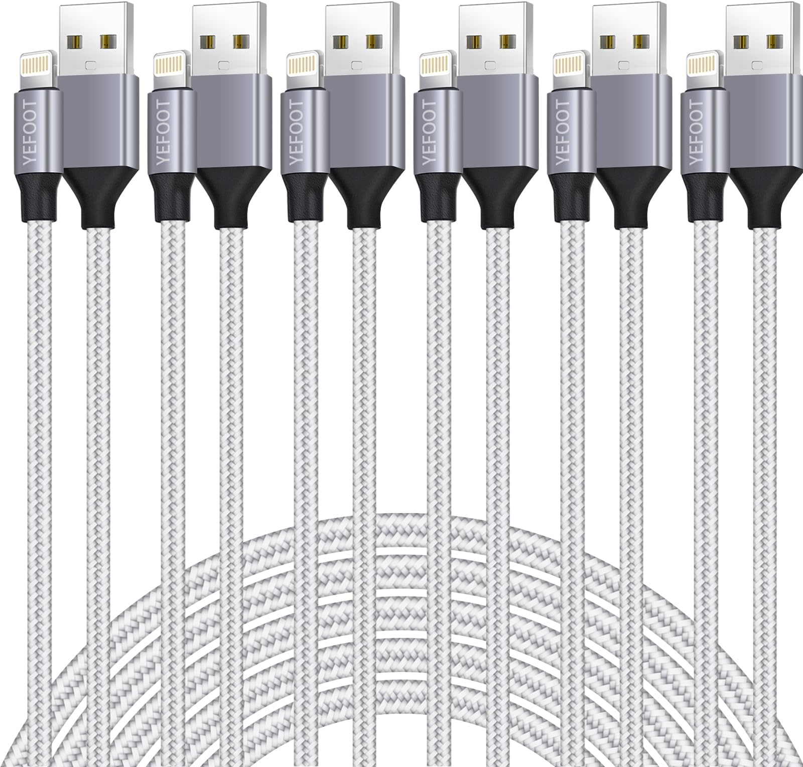 Amazon.com: [Apple MFi Certified] 6Pack(3/3/6/6/6/10FT) iPhone Charger ...