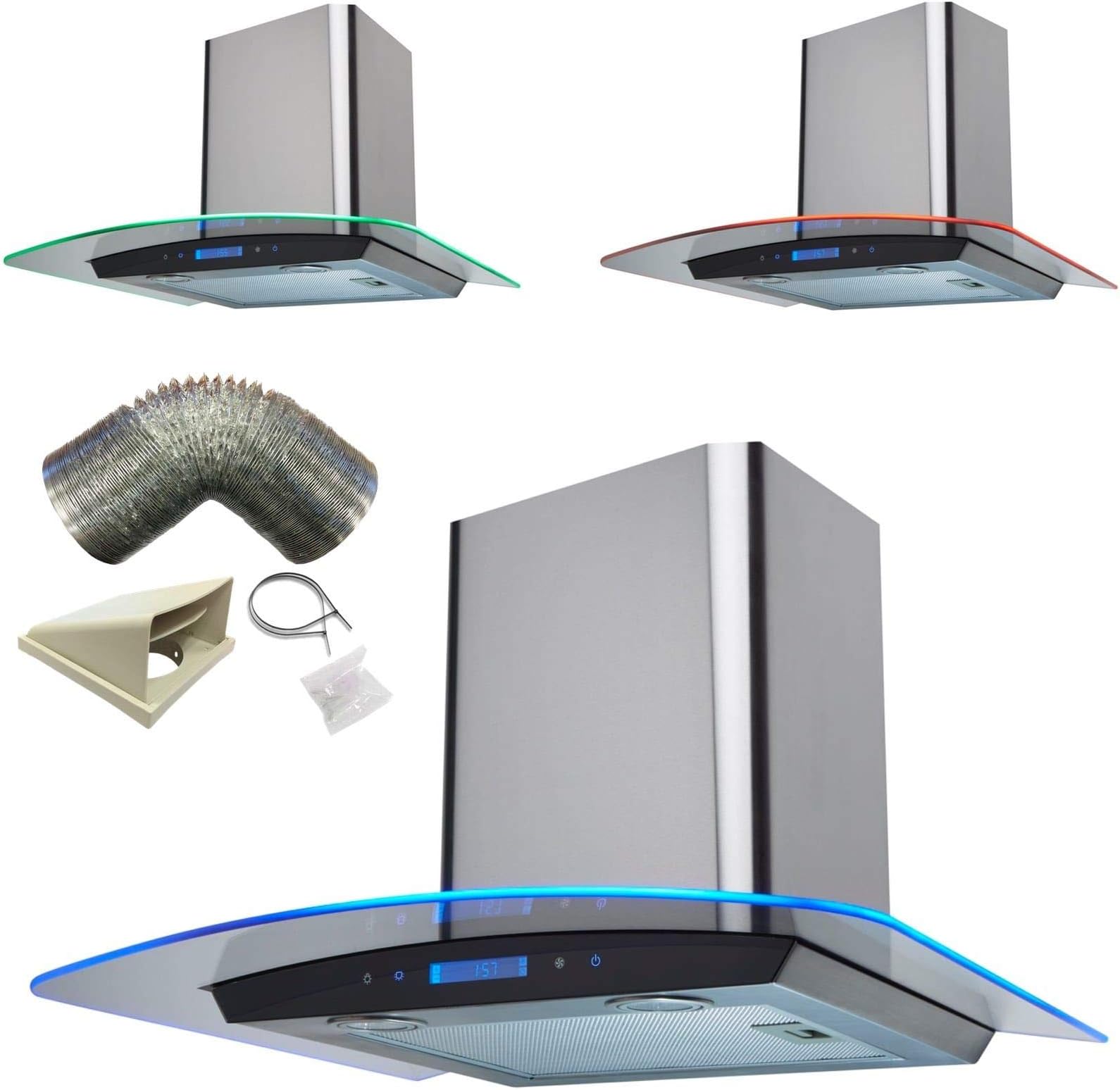 Candy CBP612/4W 60 cm Integrated Cooker Hood, Slider Control, Stainless ...