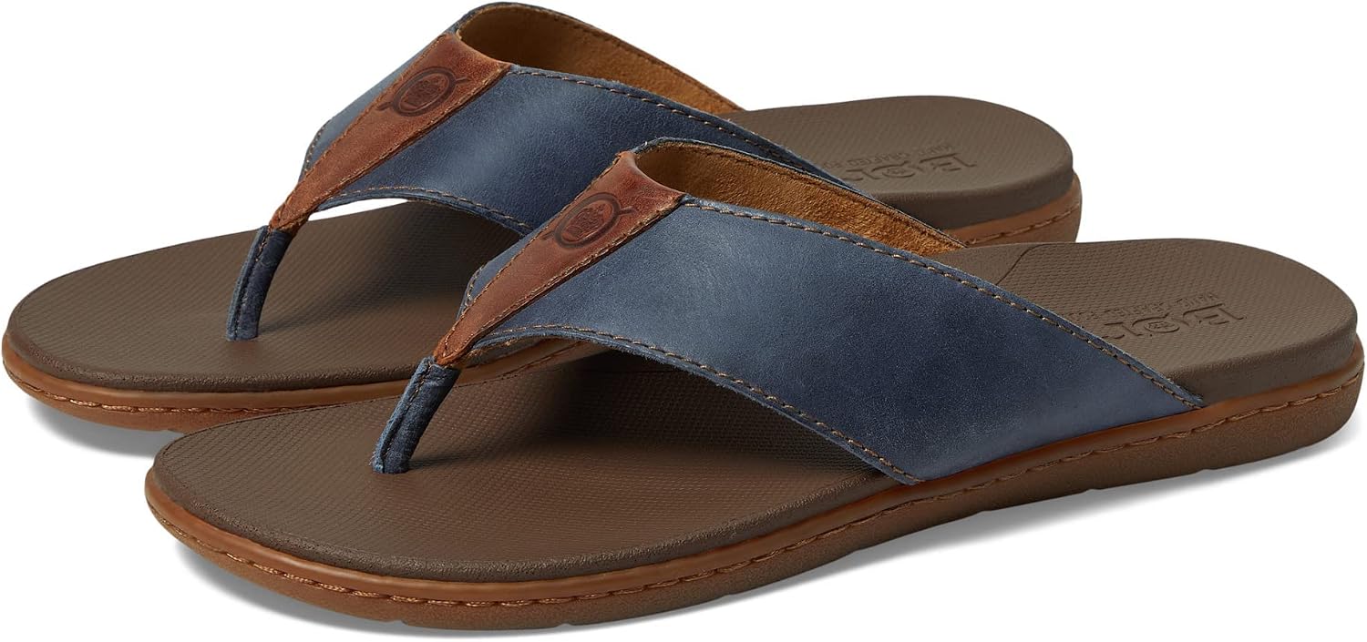 Amazon.com | BORN Gavin Navy Full Grain 11 M (D) | Sandals