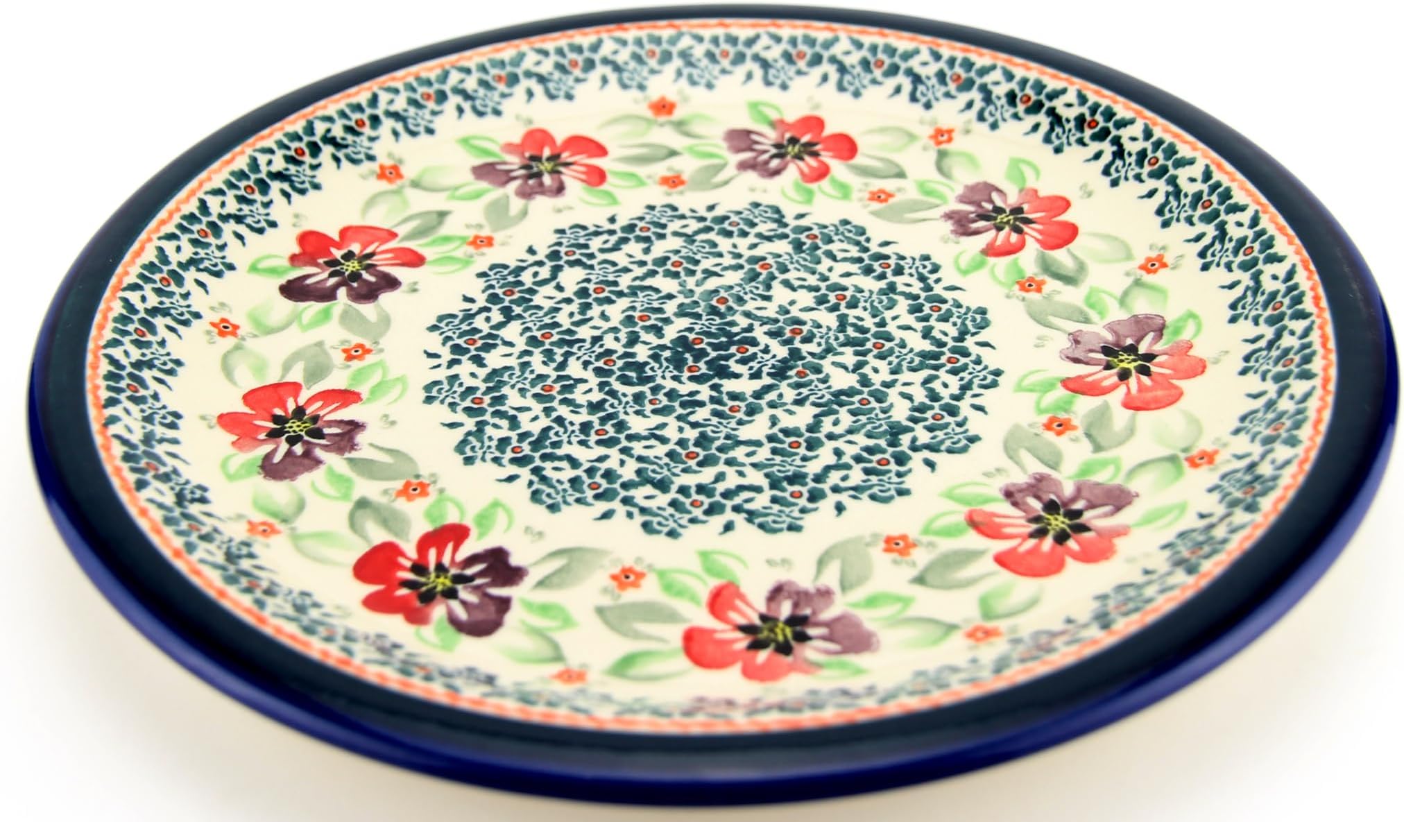 Amazon.com | Polish Pottery 10.75 Inch Diameter Dinner Plate Mosaic ...