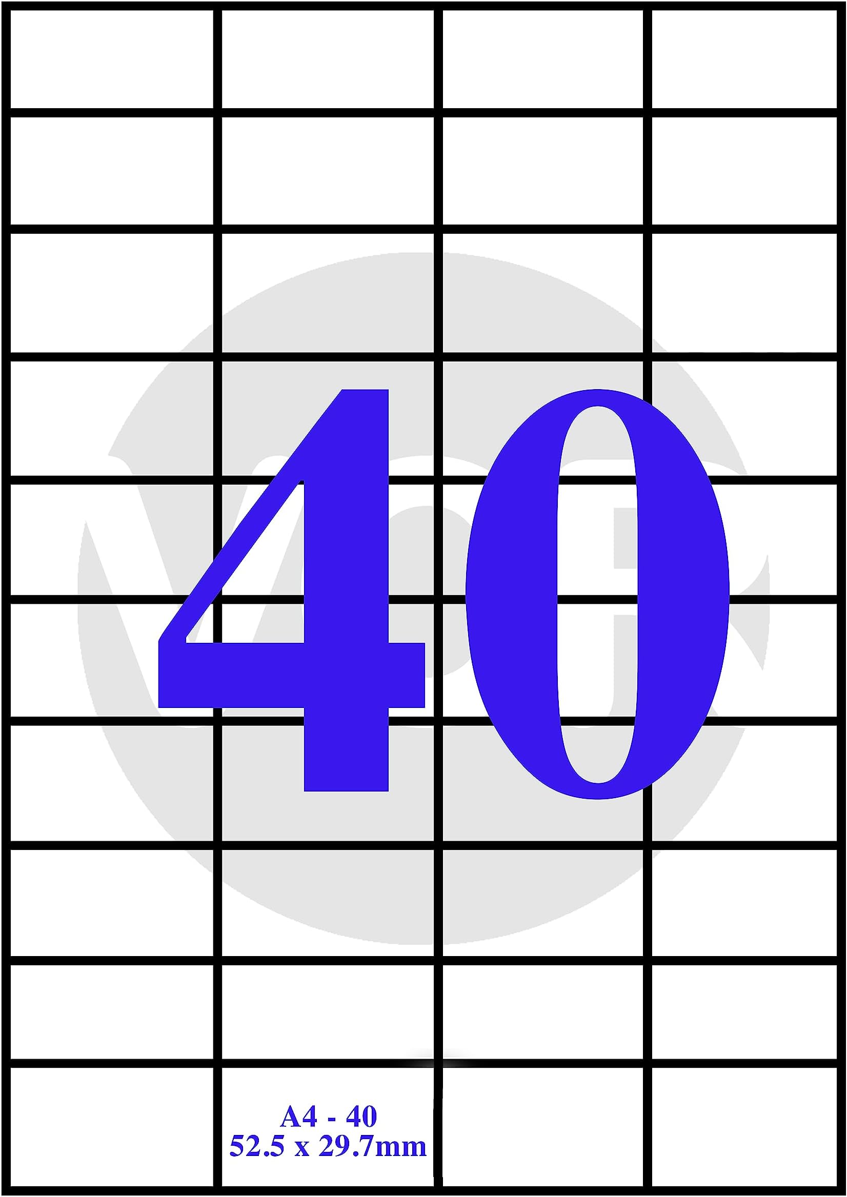 VCR A4 Size White Self Adhesive Label/Sticker for Printer (Inject ...