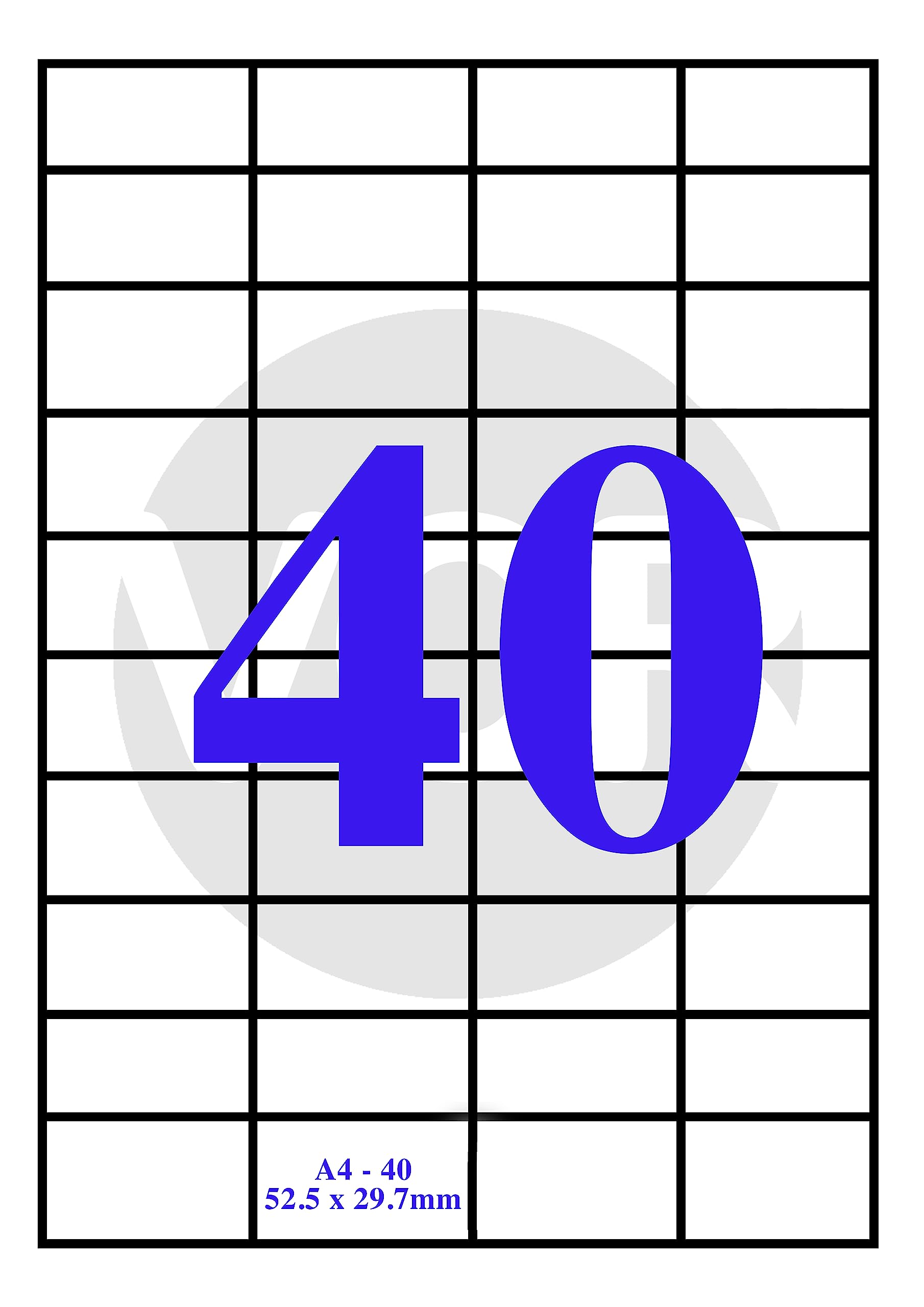 VCR A4 Size White Self Adhesive Label/Sticker for Printer (Inject ...