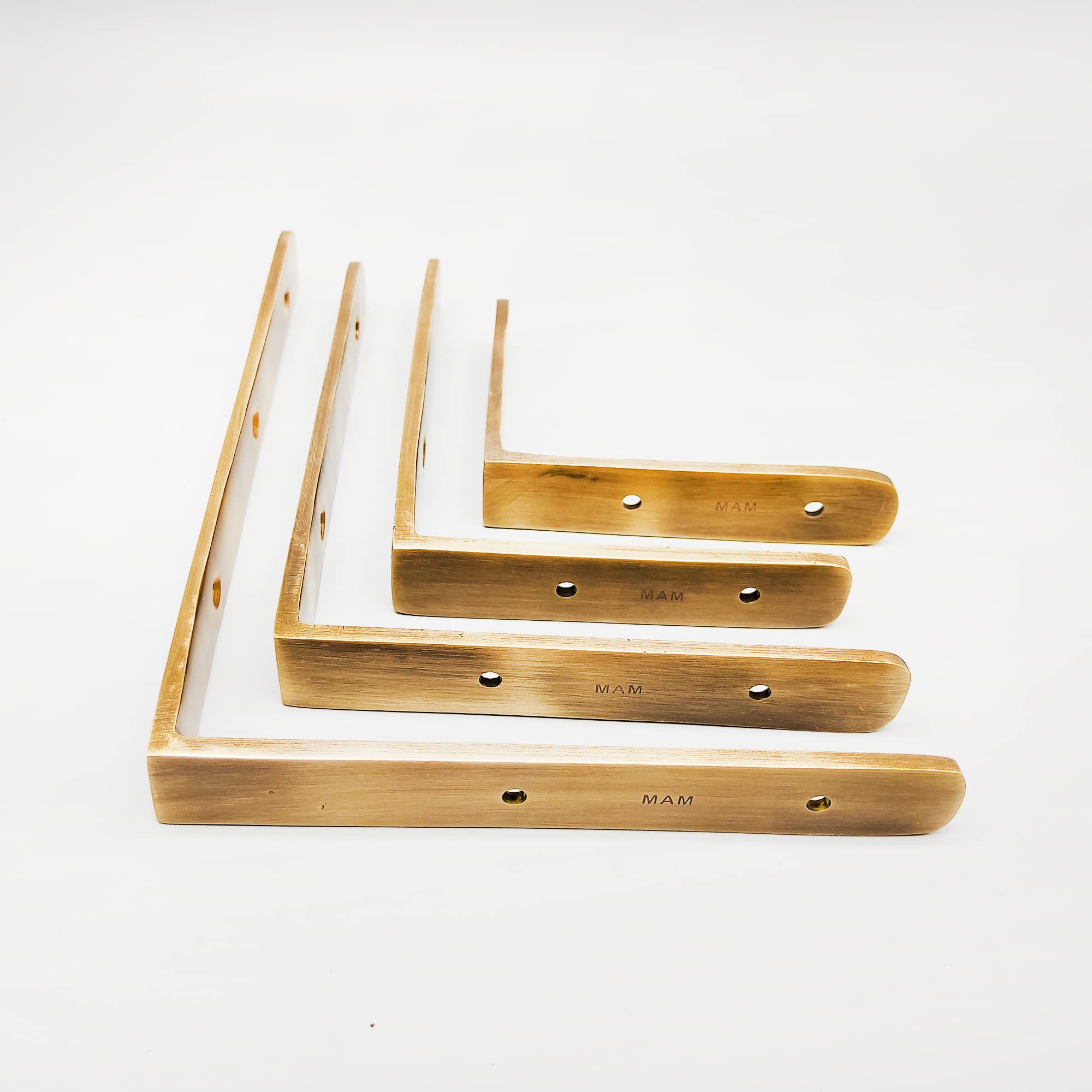 Antique Brass Shelf Brackets 1 PCS - Heavy Duty to Support Scaffold ...