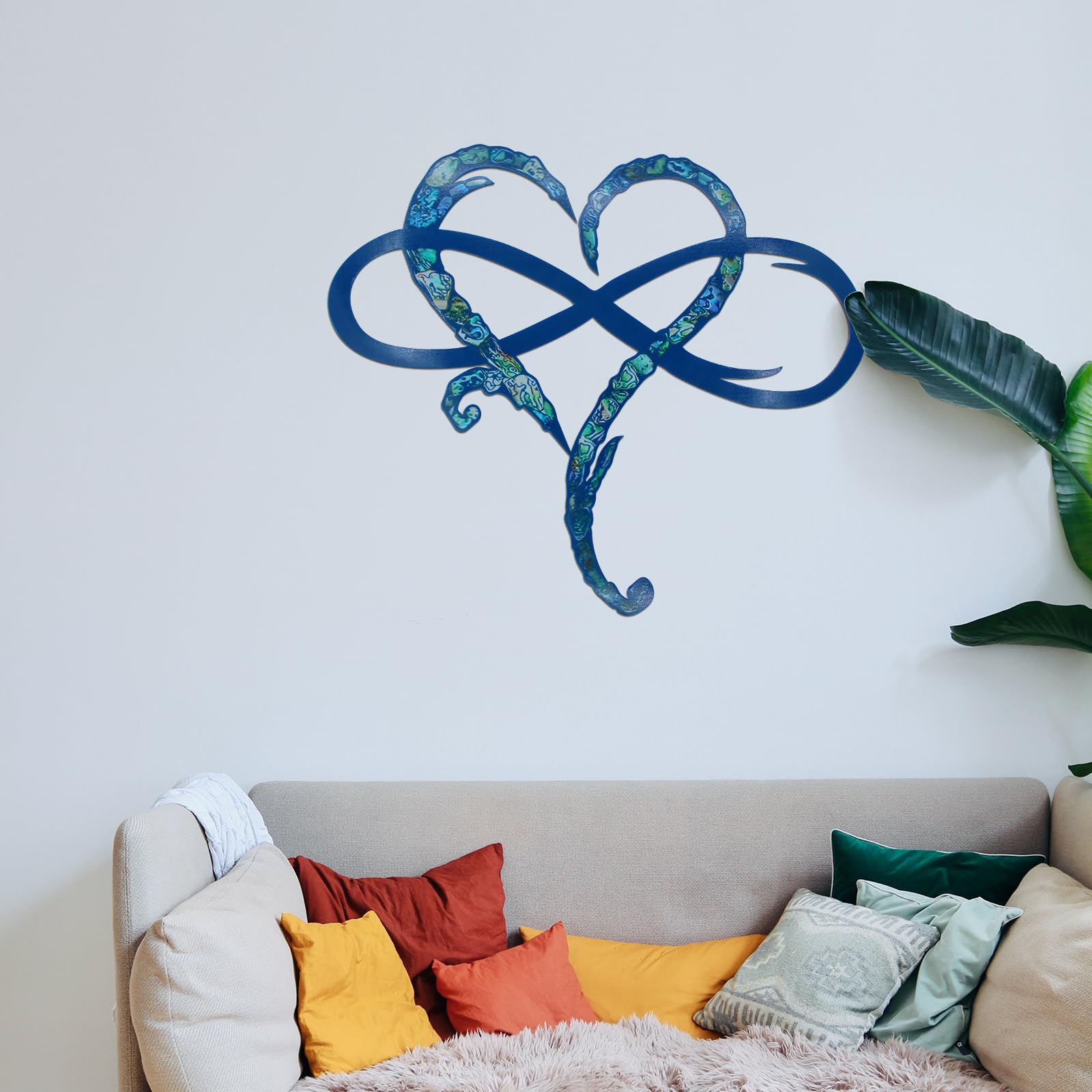 Infinity Heart Metal Wall Decor, Unique Infinity Heart Wall Decor Love ...