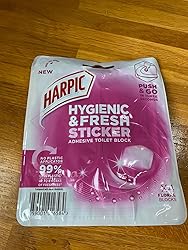 Harpic Hygienic Fresh Sticker Adhesive Toilet Block, Floral, Pack 1 x 4 ...