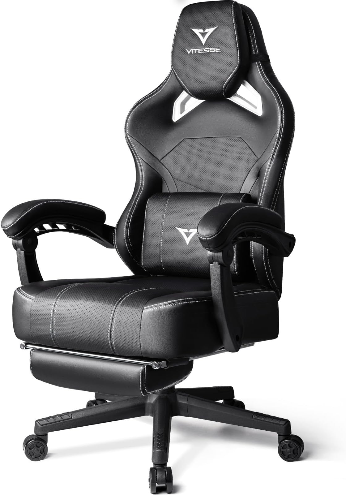 Amazon.com: GTPLAYER Gaming Chair with Footrest, Big and Tall Game ...
