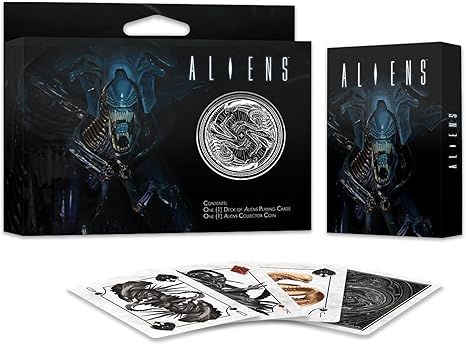 Amazon.com: Aliens Playing Cards with Collectible Coin : Toys & Games